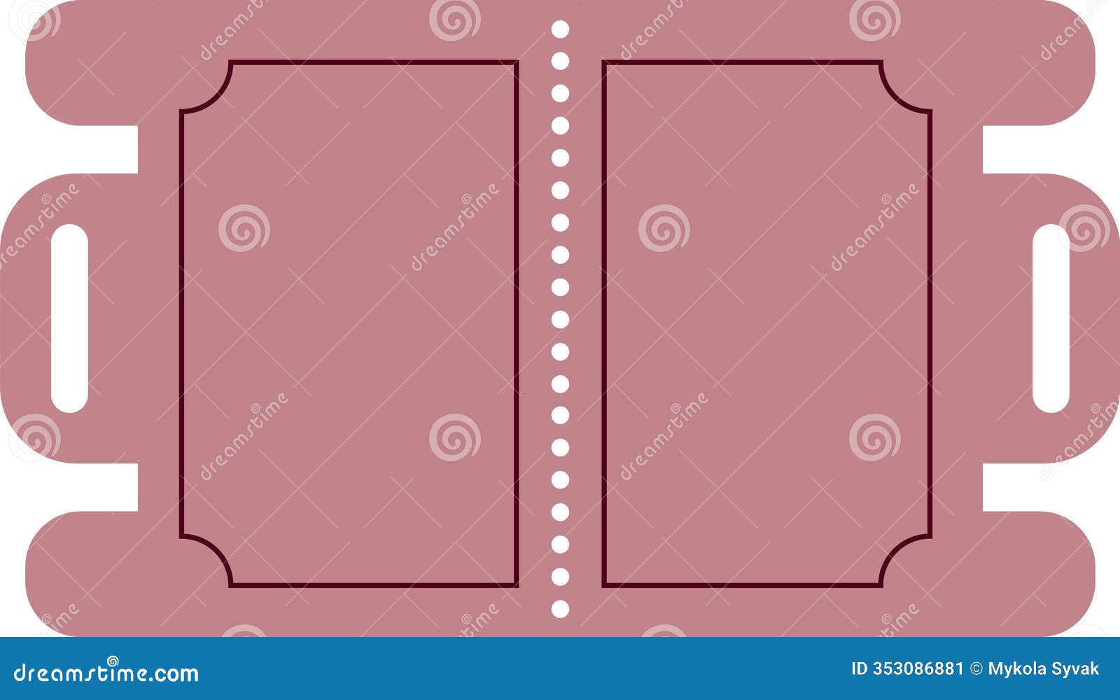 Coupon Frame Pattern stock illustration. Illustration of label - 353086881