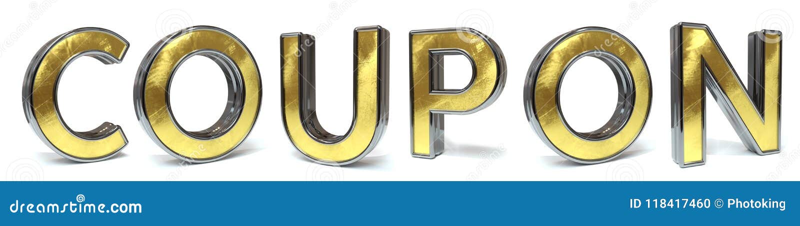 Coupon golden text stock illustration. Illustration of media - 118417460