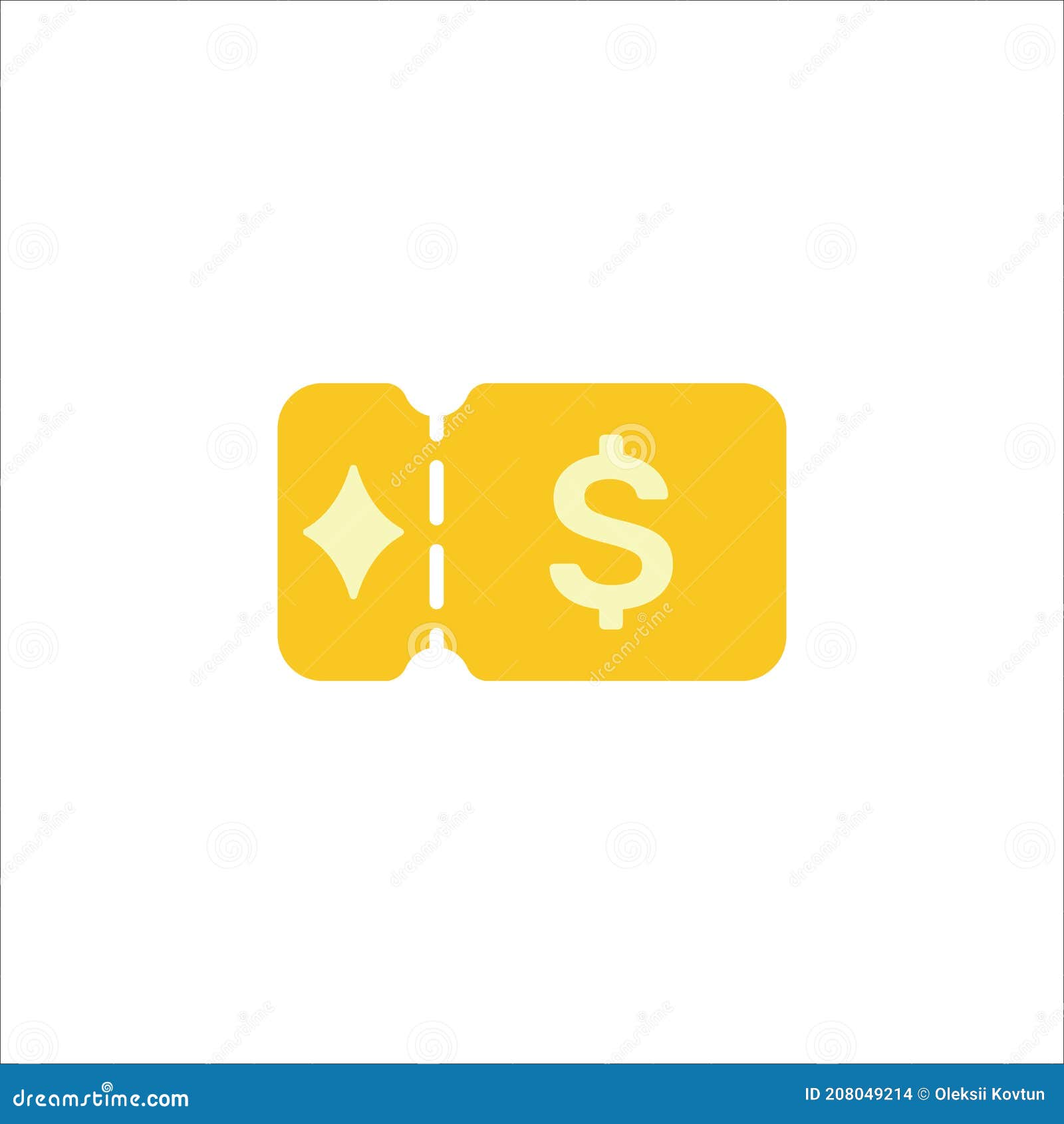 Coupon Icon. Isolated on White Background. Vector Stock Vector ...
