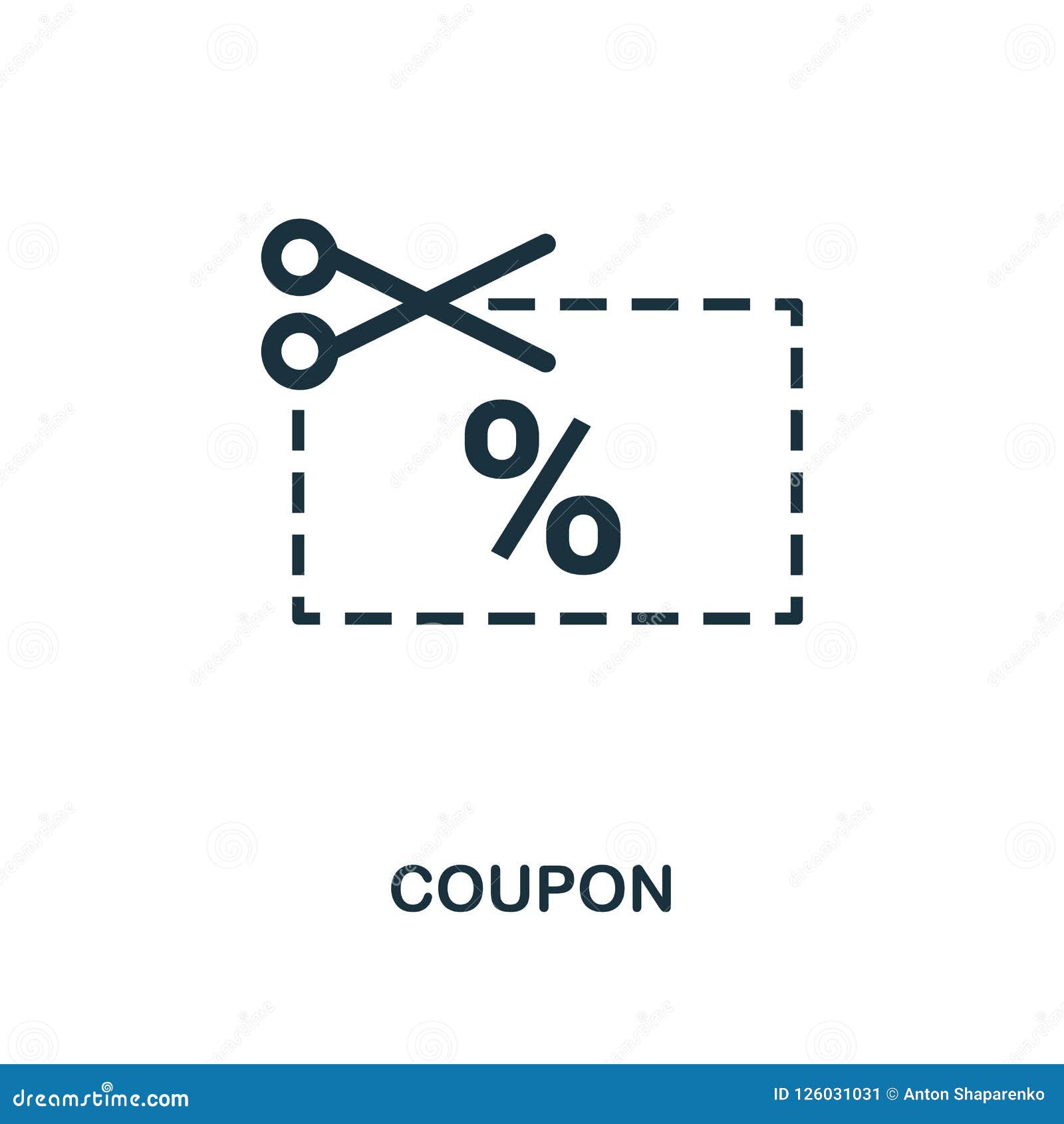 Coupon Icon. Monochrome Style Design from E-commerce Icon Collection. UI. Pixel Perfect Simple ...