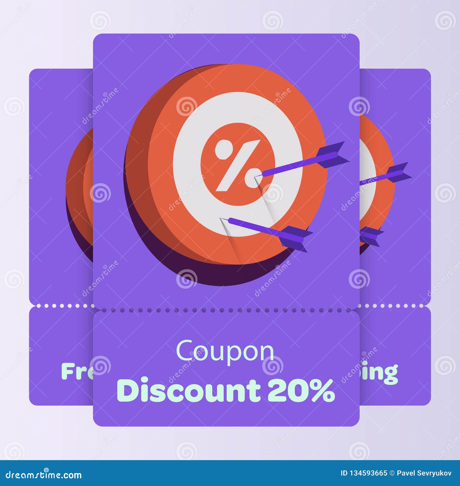 Coupon Promotion with Vector Illustration Flat Design Stock Vector ...