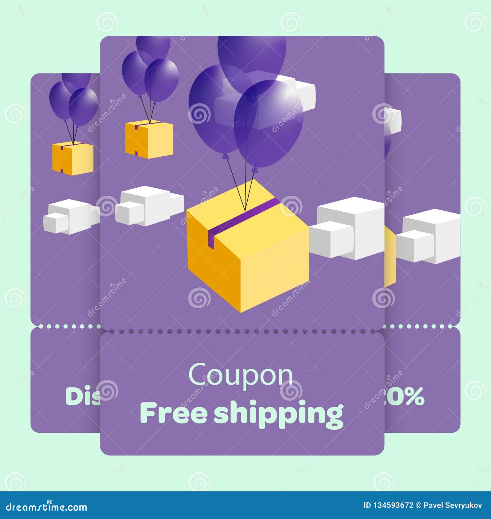 Coupon Promotion with Vector Illustration Flat Design Stock Vector ...