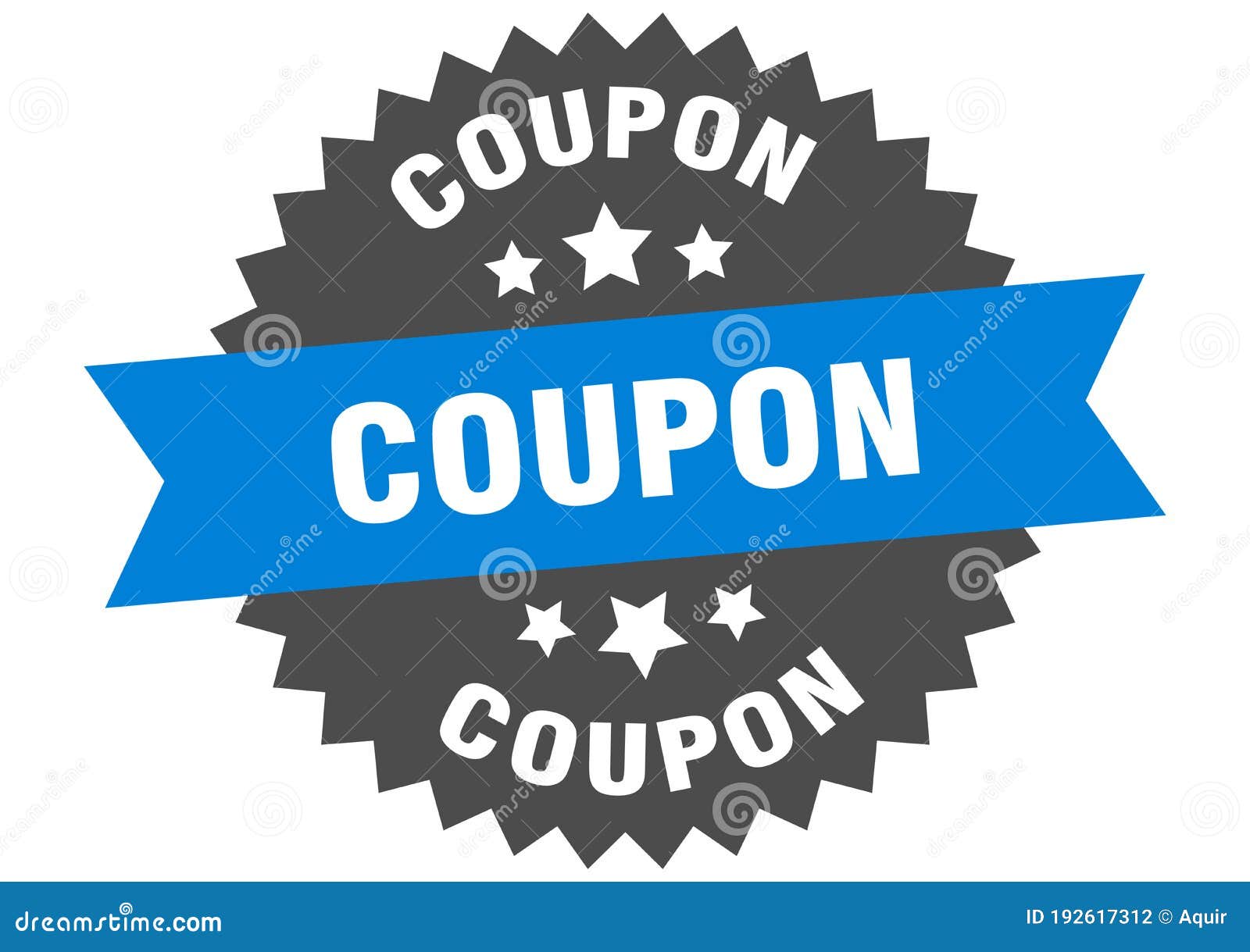 Coupon Sign. Coupon Round Isolated Ribbon Label Stock Vector ...