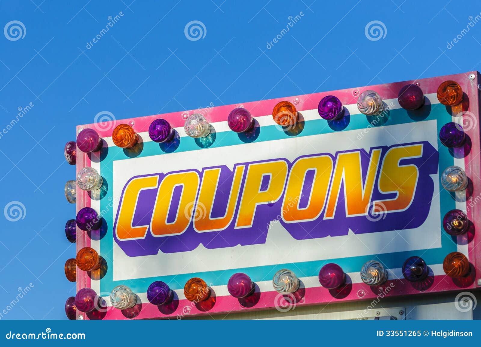 Coupon sign stock image. Image of advertisement, display - 33551265