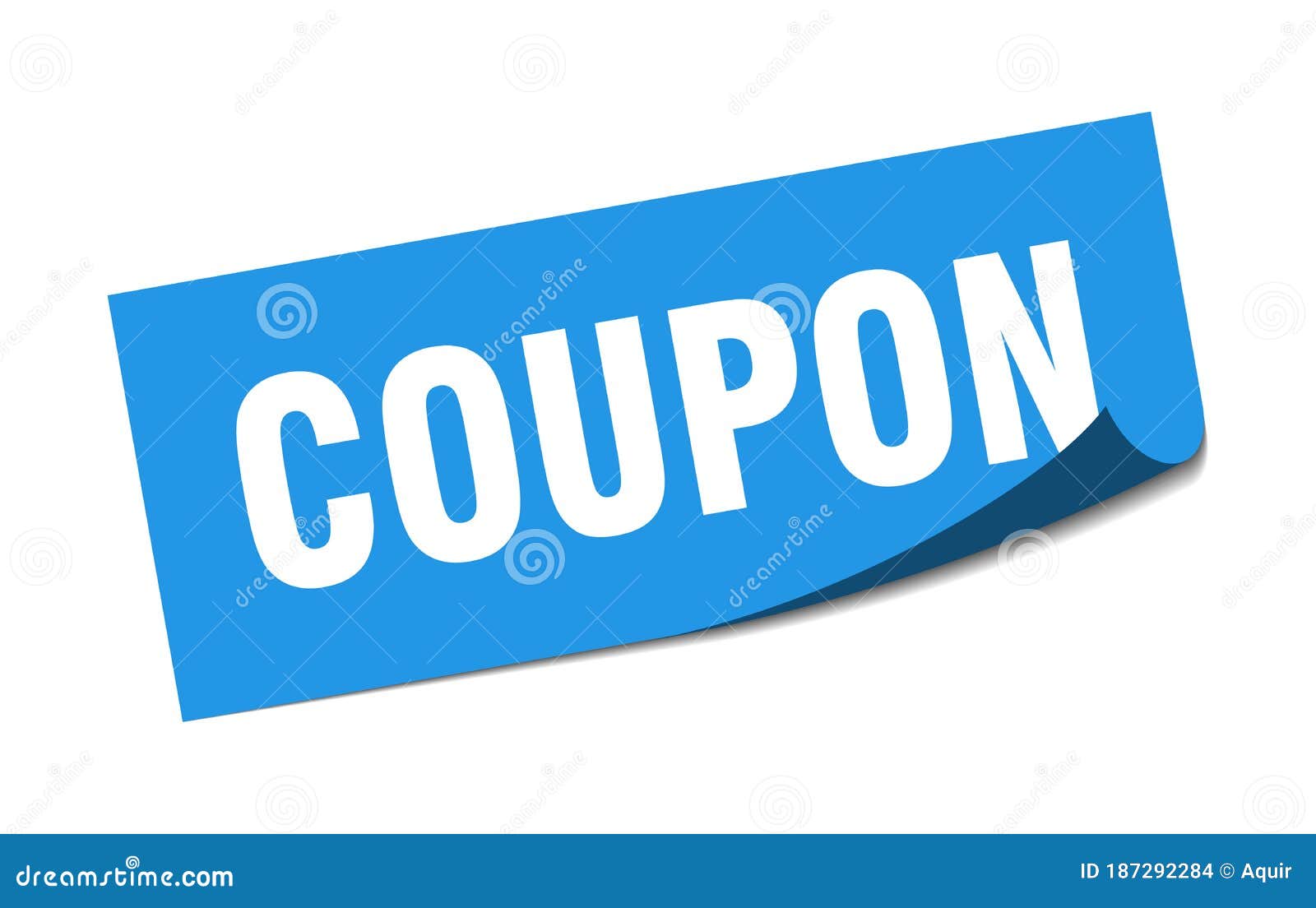 Coupon Sticker. Coupon Square Isolated Sign Stock Vector - Illustration ...