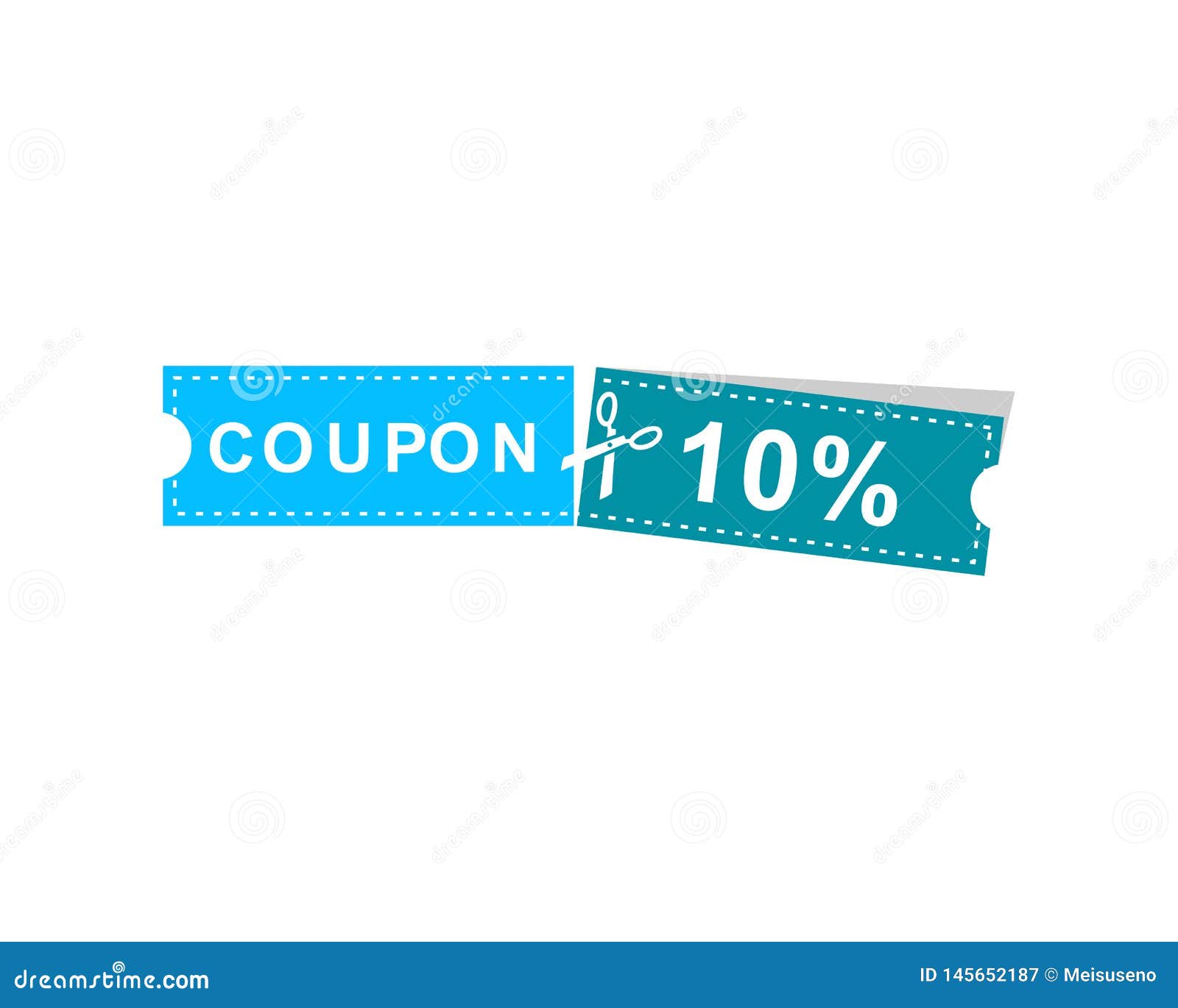 Coupons Discount Banner 10 Offers Stock Vector - Illustration of ...