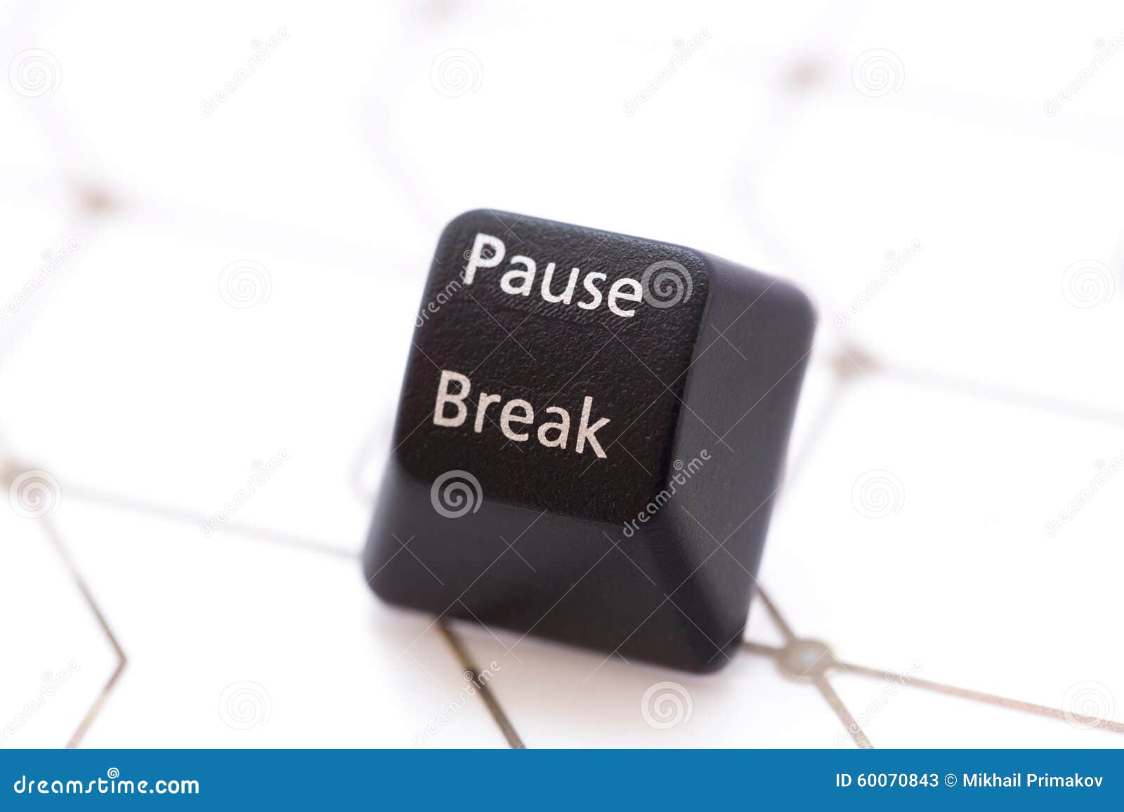 Coupure de pause de bouton image stock. Image du internet - 60070843
