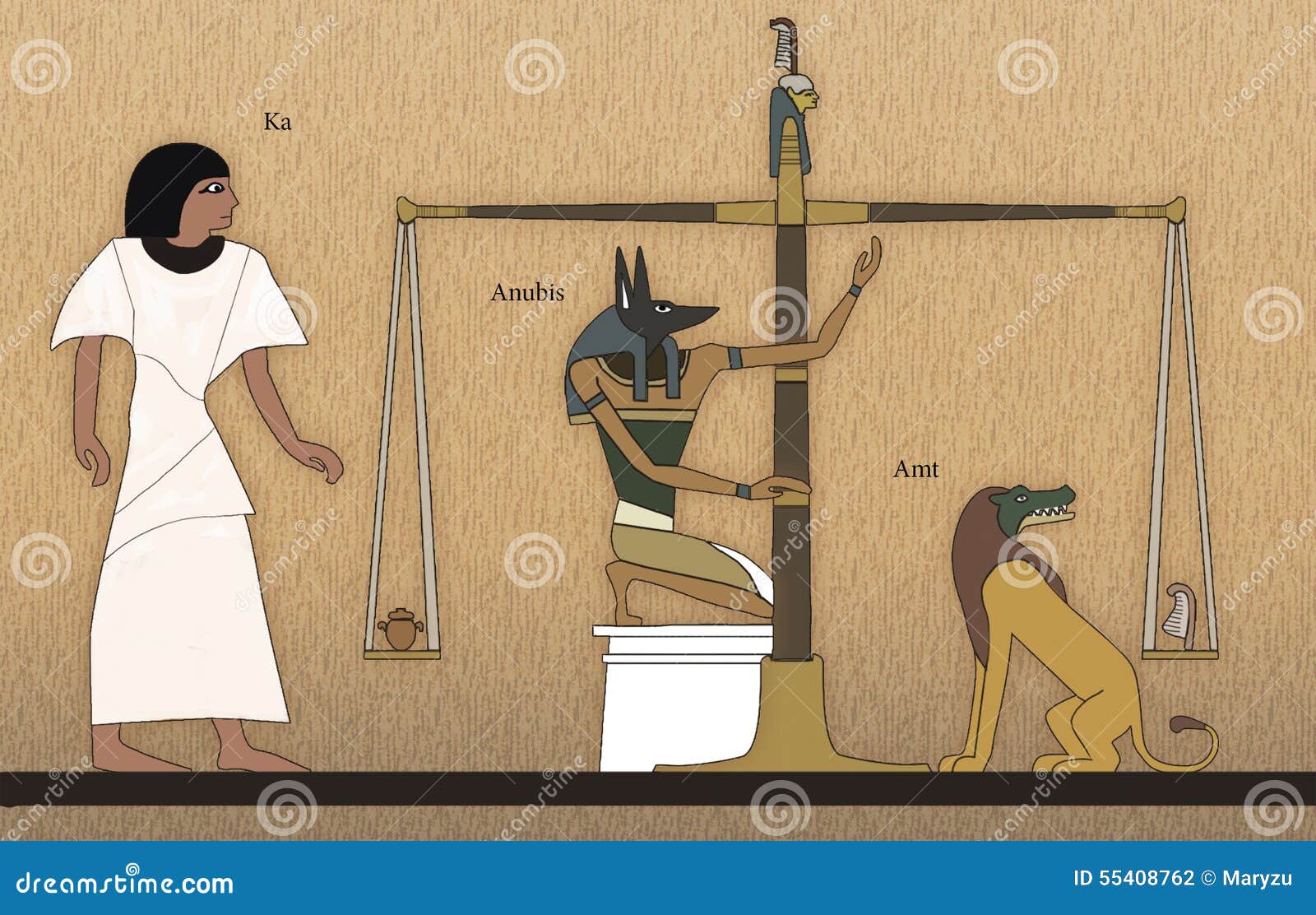 Cour d'Osiris illustration stock. Illustration du péché - 55408762