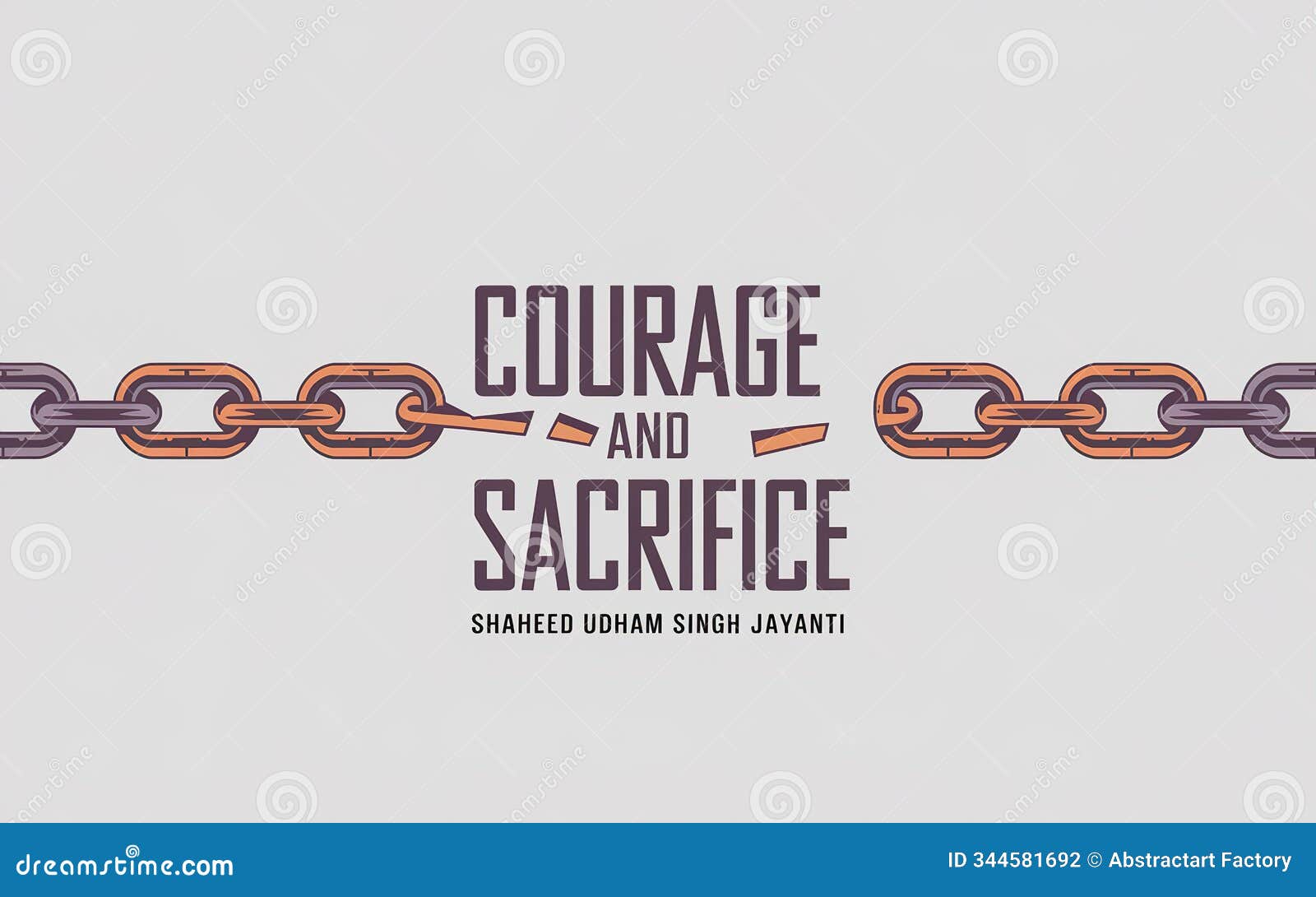 Courage and Sacrifice Concept with Broken Chains and Key Stock Photo ...