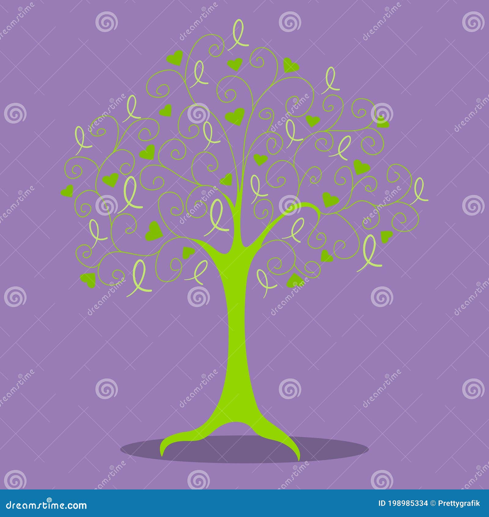Courage tree 03 stock vector. Illustration of vector - 198985334