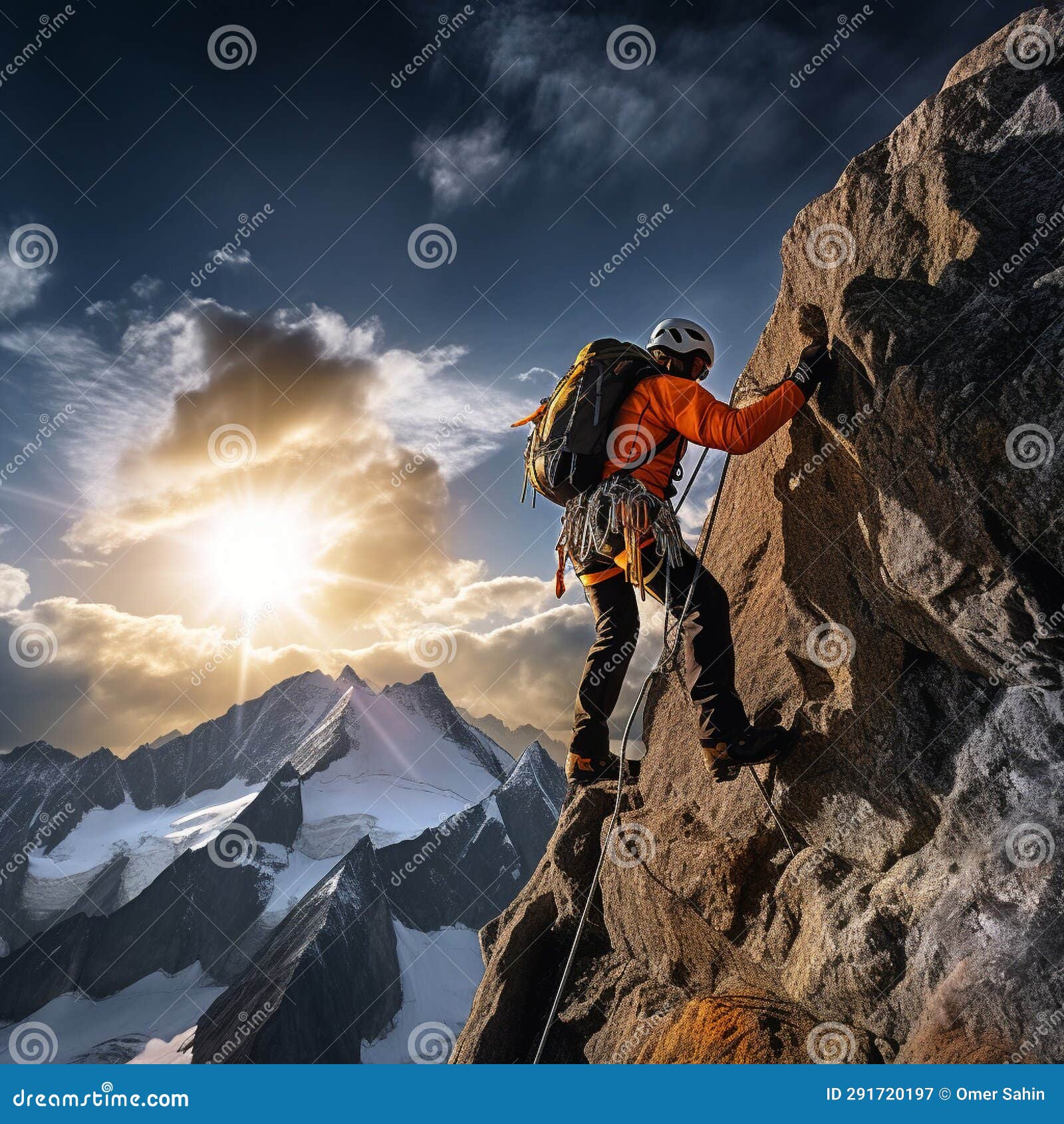 Courageous Climb stock image. Image of generated, sports - 291720197