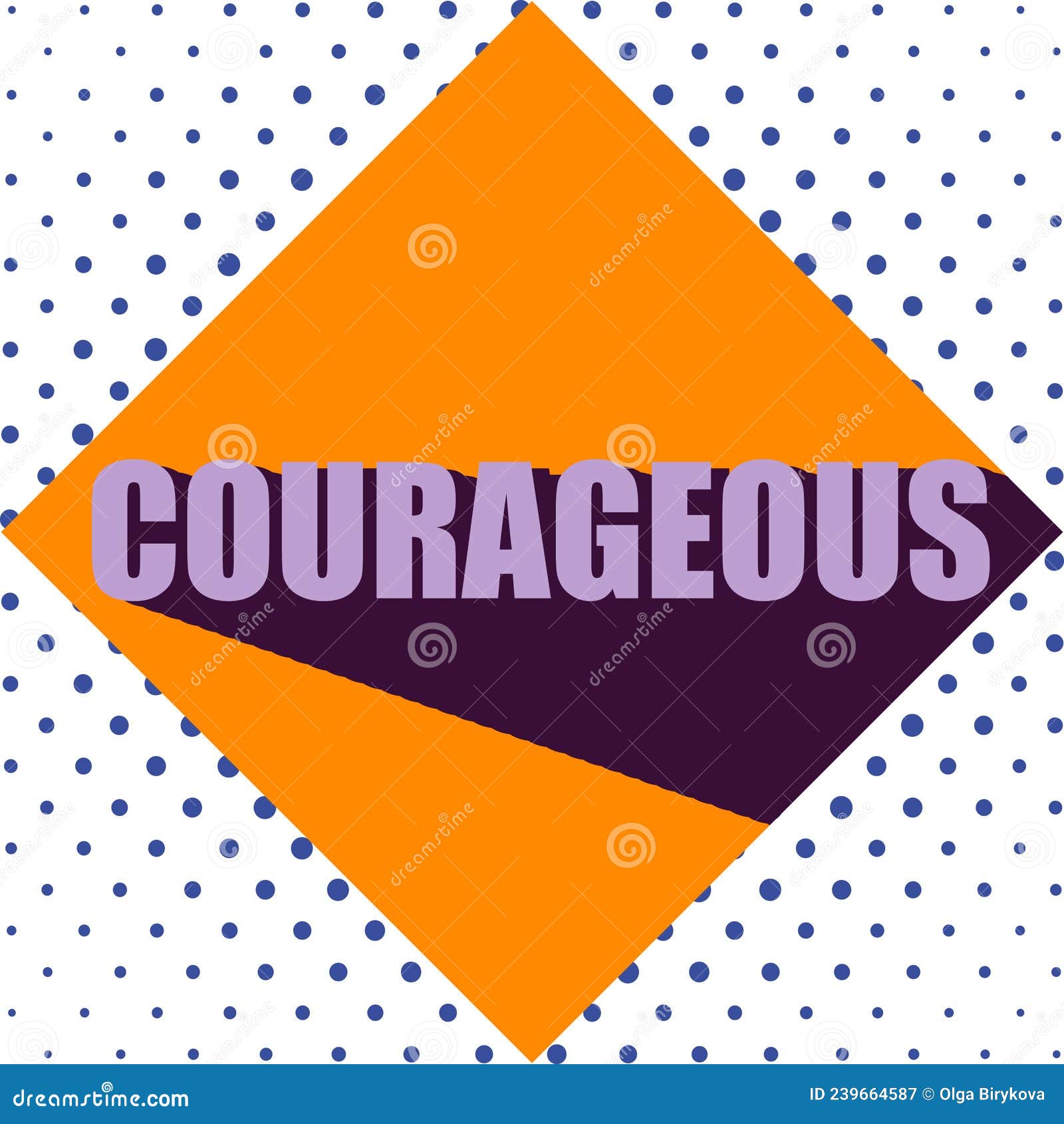 Courageous stock illustration. Illustration of symbol - 239664587
