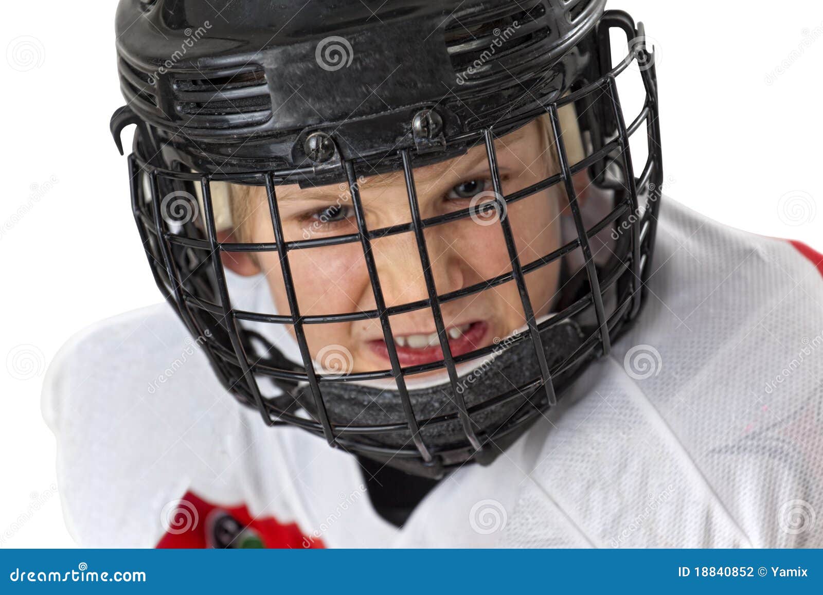 Only Courageous Play Hockey Stock Photo - Image of person, serious ...