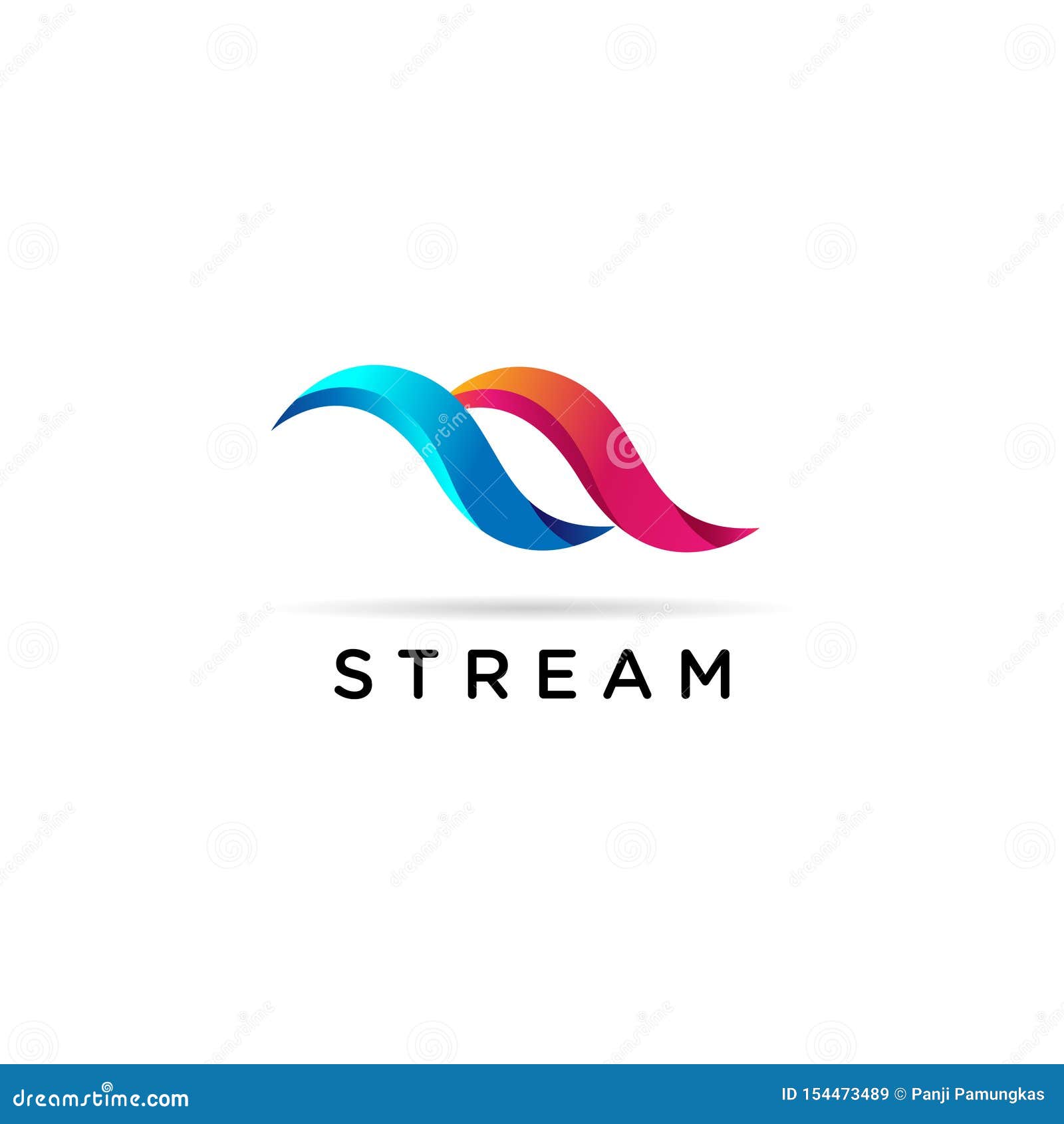 Courant Dynamique Abstrait Logo Sign Symbol Icon Illustration de ...