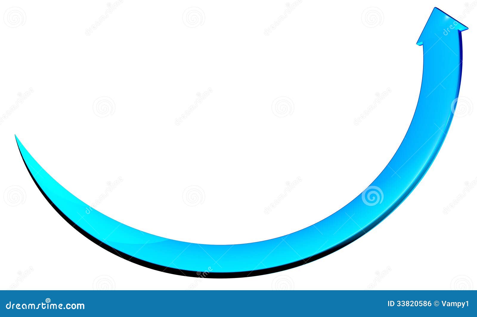 Courbe Bleue De Cercle De Flèche Illustration Stock - Illustration du ...