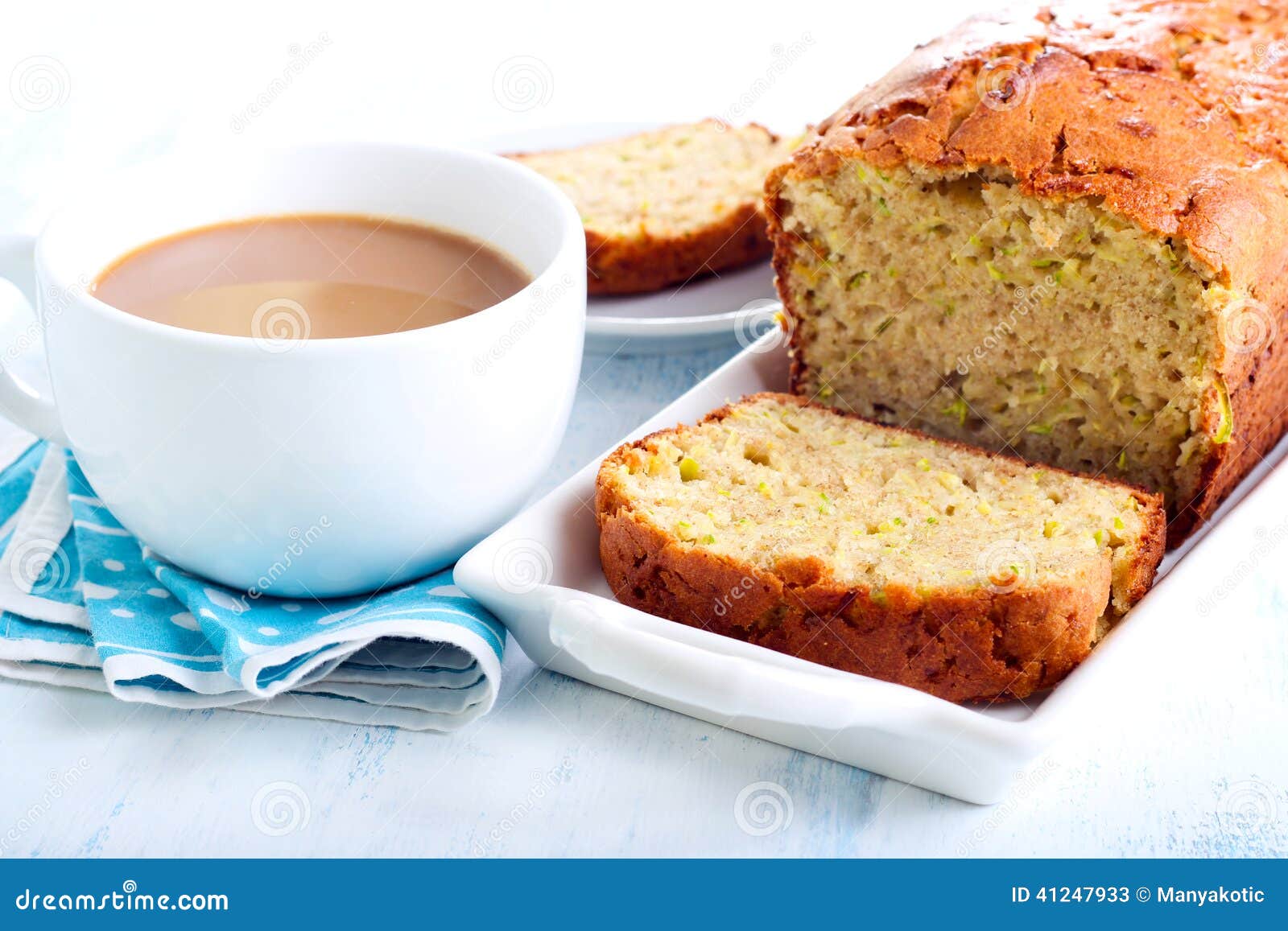 Courgette loaf stock image. Image of bread, sweet, dessert - 41247933
