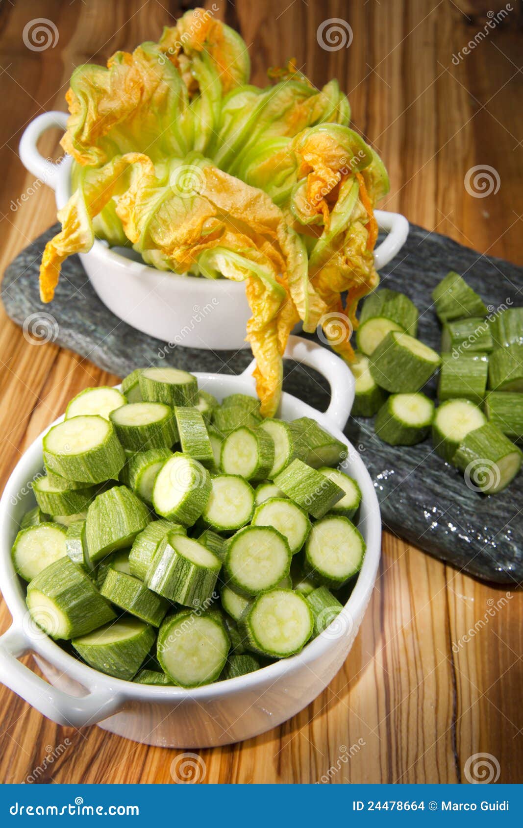 Courgette and Pumpkin Flower Stock Photo - Image of fresh, food: 24478664