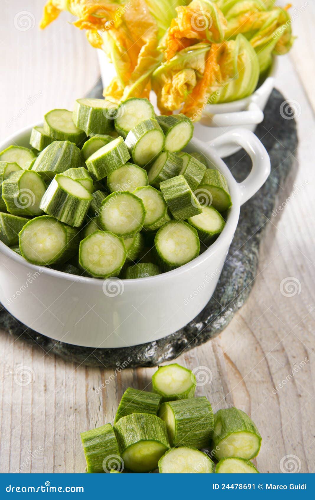 Courgette and Pumpkin Flower Stock Image - Image of basic, zucchini ...