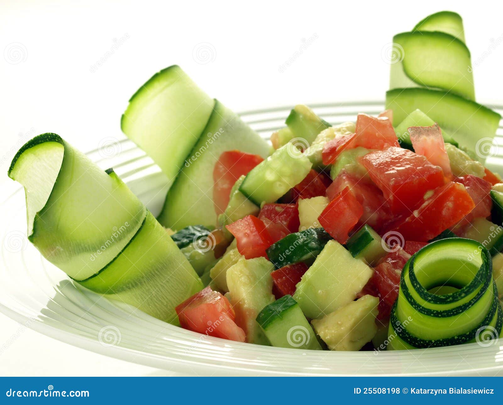 Courgette salad stock photo. Image of ripe, pieces, colorful - 25508198