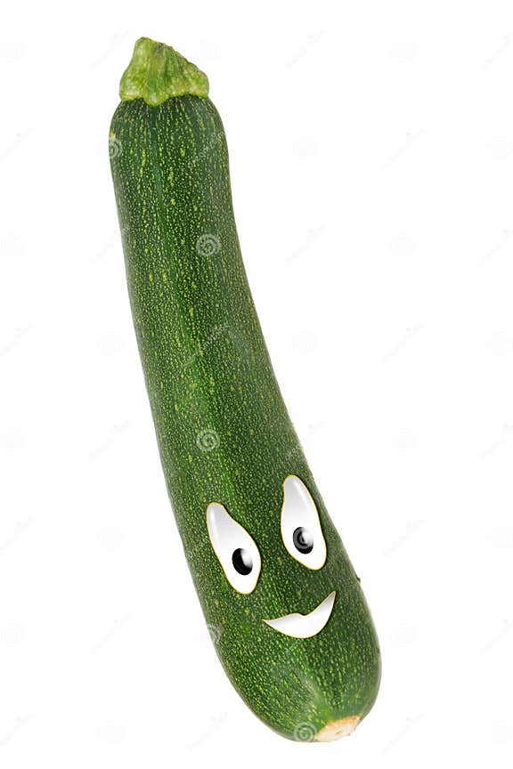 Courgette smiley stock image. Image of character, green - 14994795
