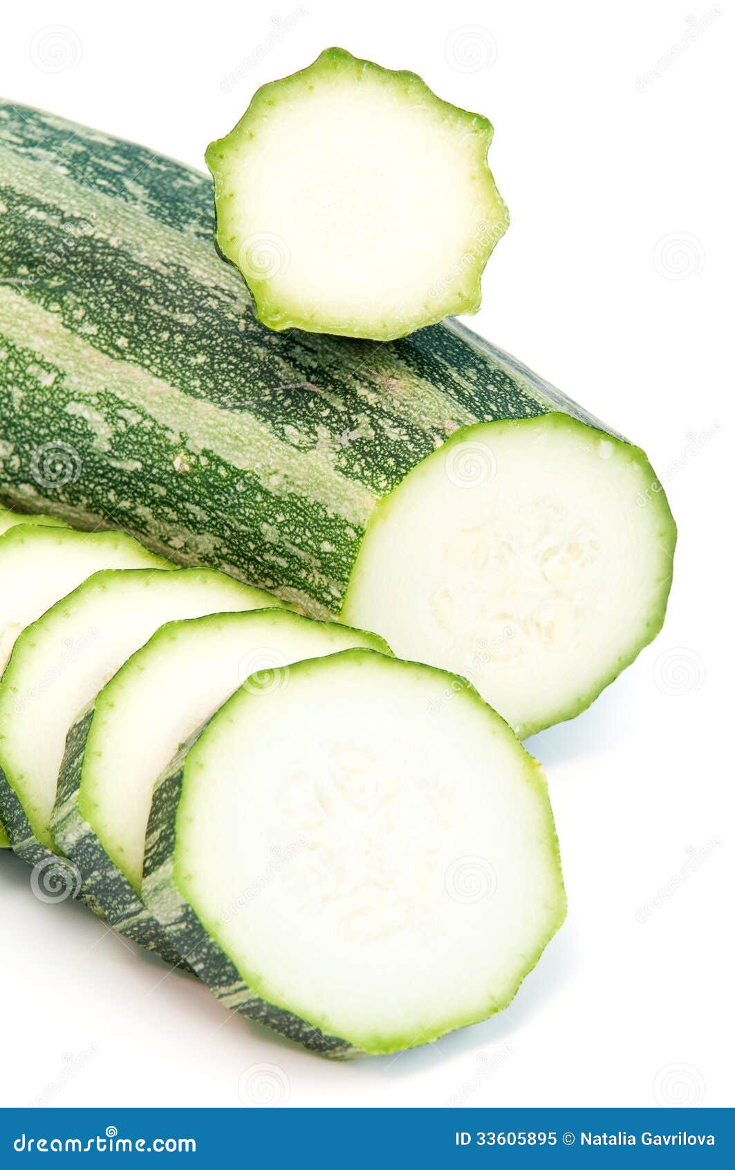 Courgette stock image. Image of isolated, portion, fruits - 33605895