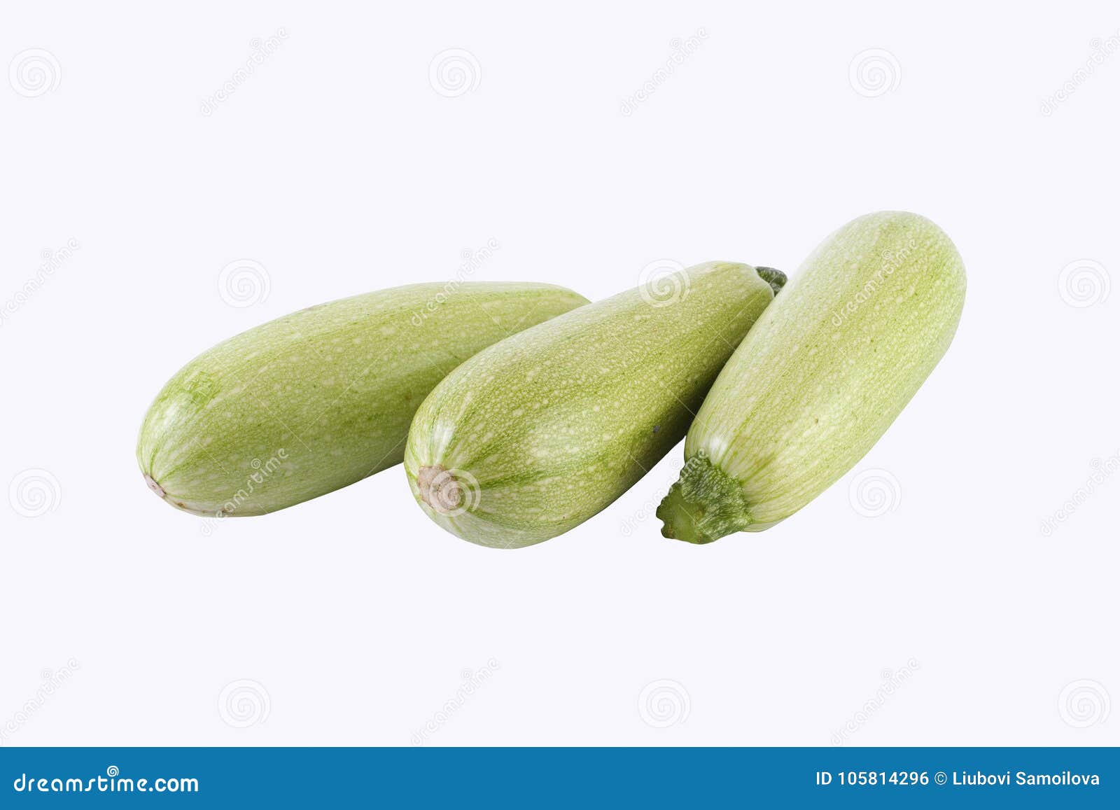 Courgettes On A White Background. Courgettes Are Fresh And Delicious ...