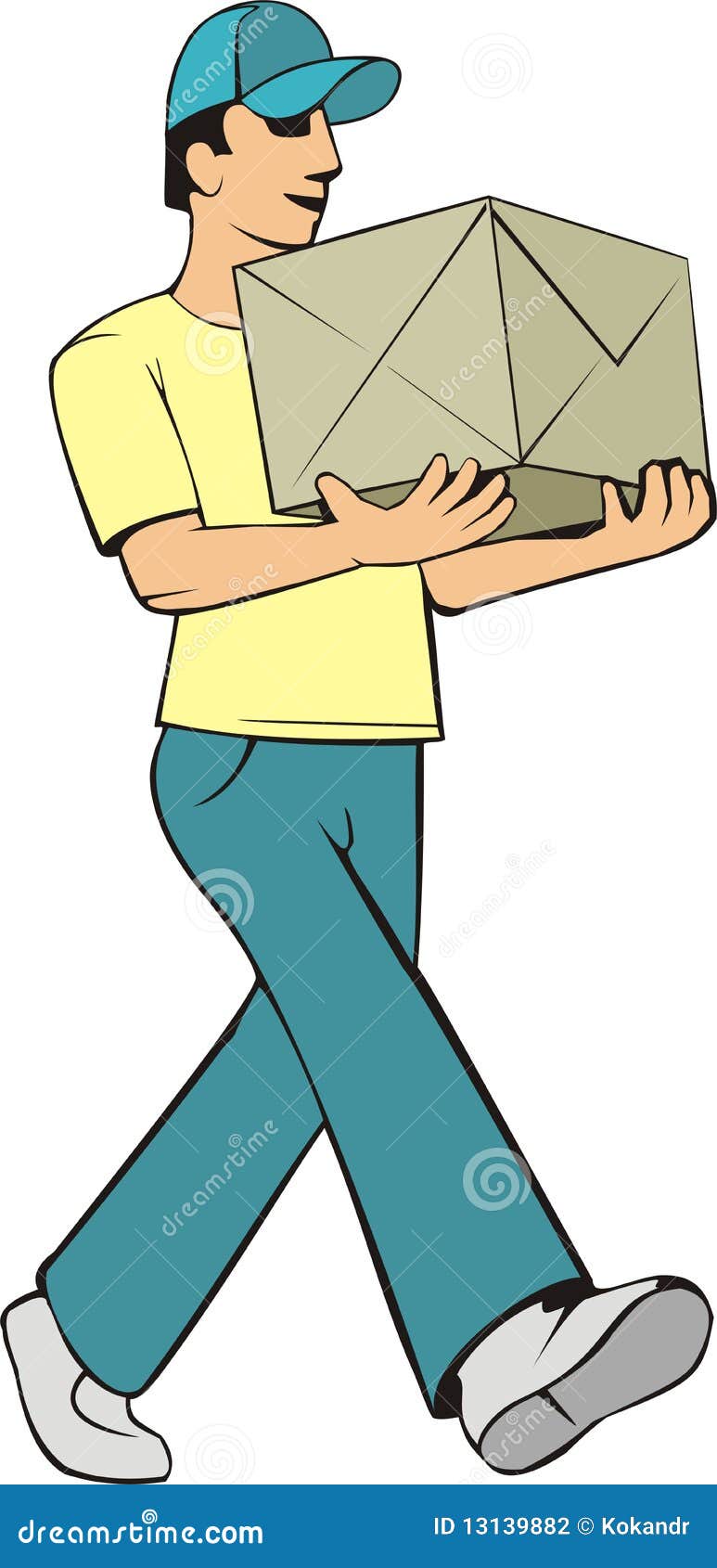 Courier stock vector. Illustration of ship, service, shipping - 13139882