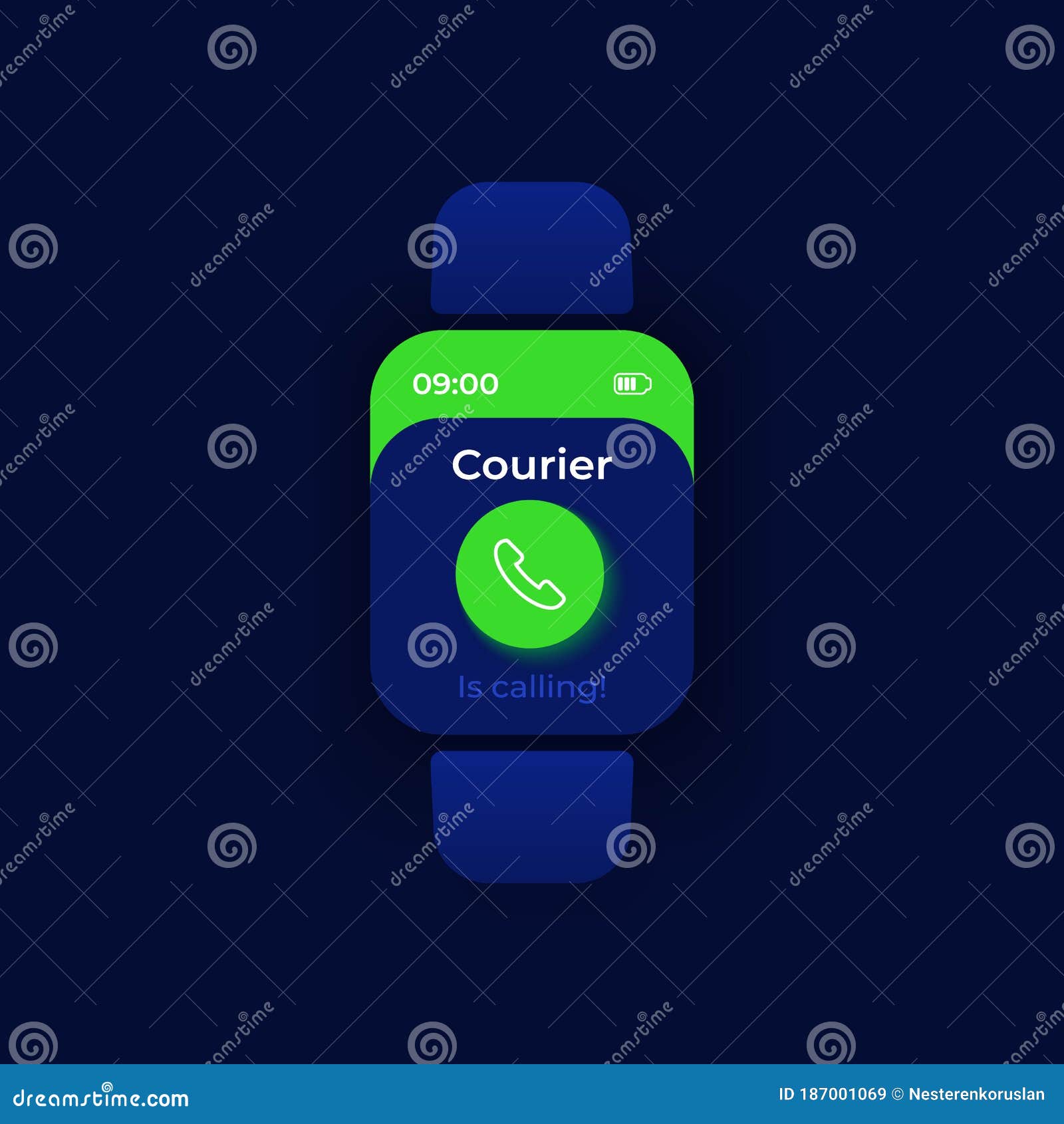 Smartwatch Interface Vector Illustration | CartoonDealer.com #67149422