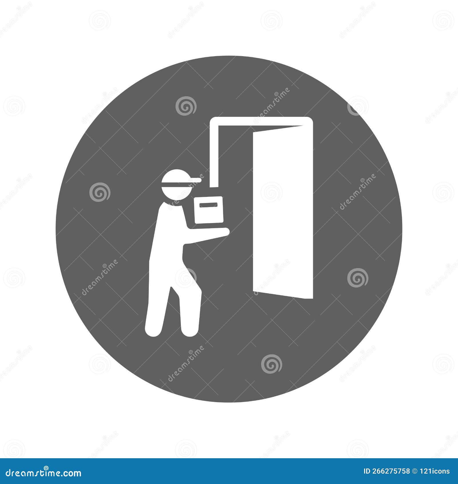 Courier, Deliver, Deliverable Icon. Gray Vector Graphics Stock ...