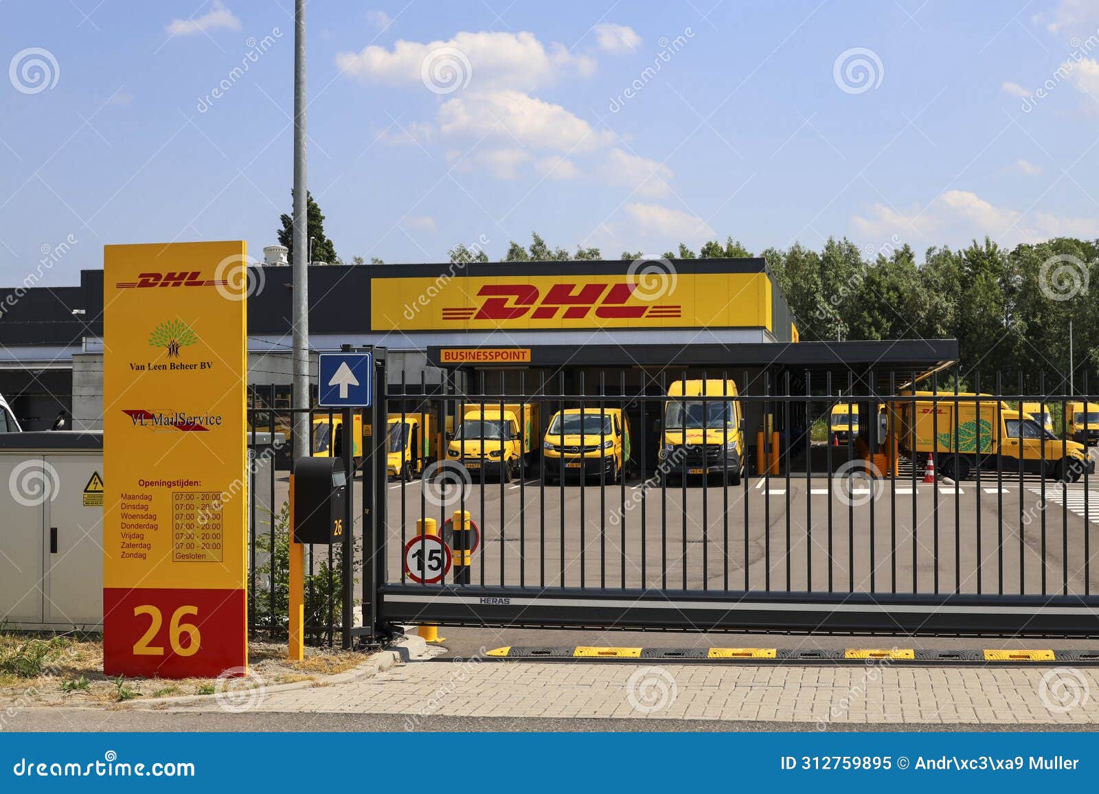 Courier DHL S Distribution Centre and Warehouse in Zoetermeer Editorial ...