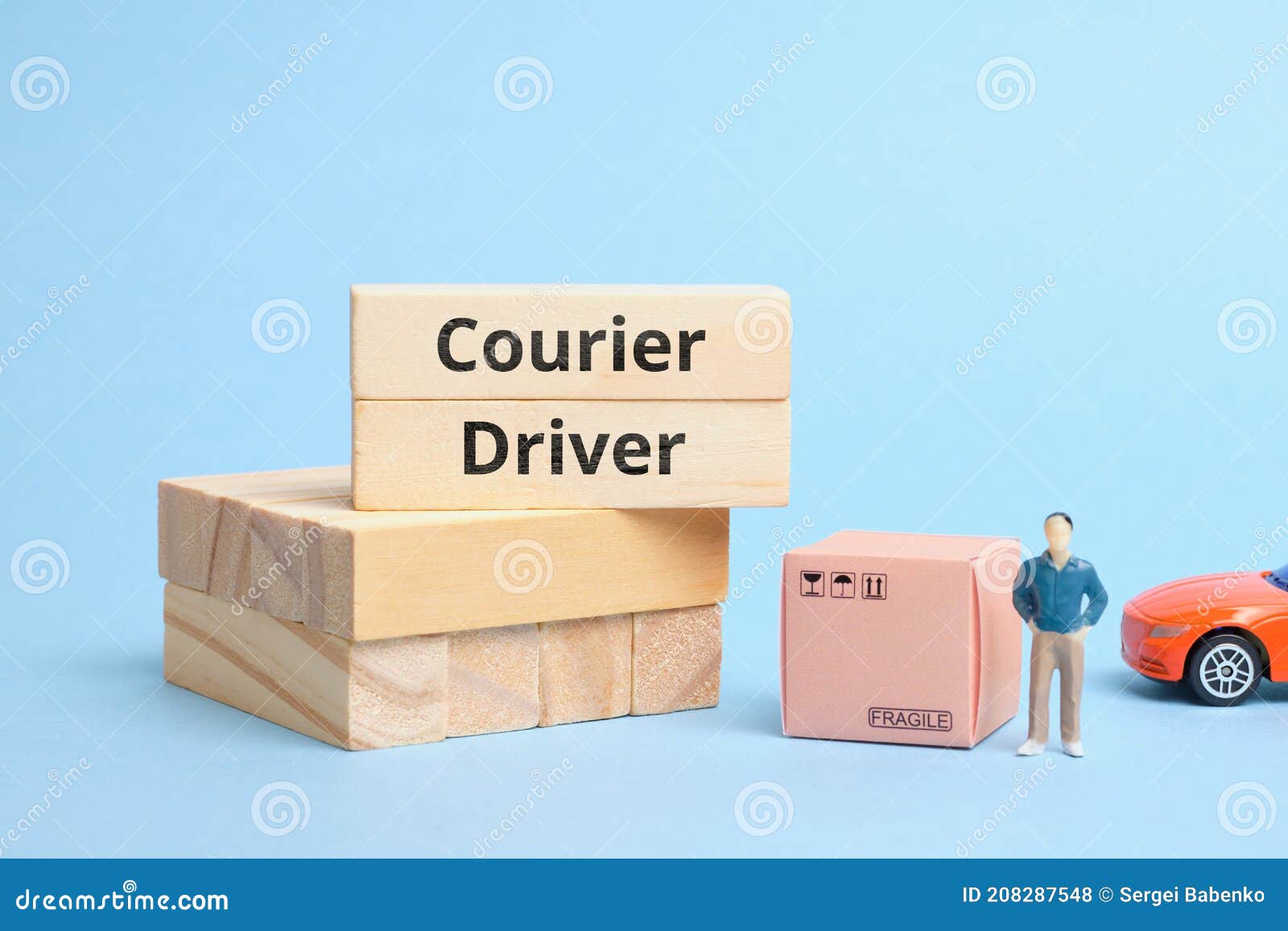 Courier Industry Term Courier Driver. Delivery of Goods by Car Stock ...