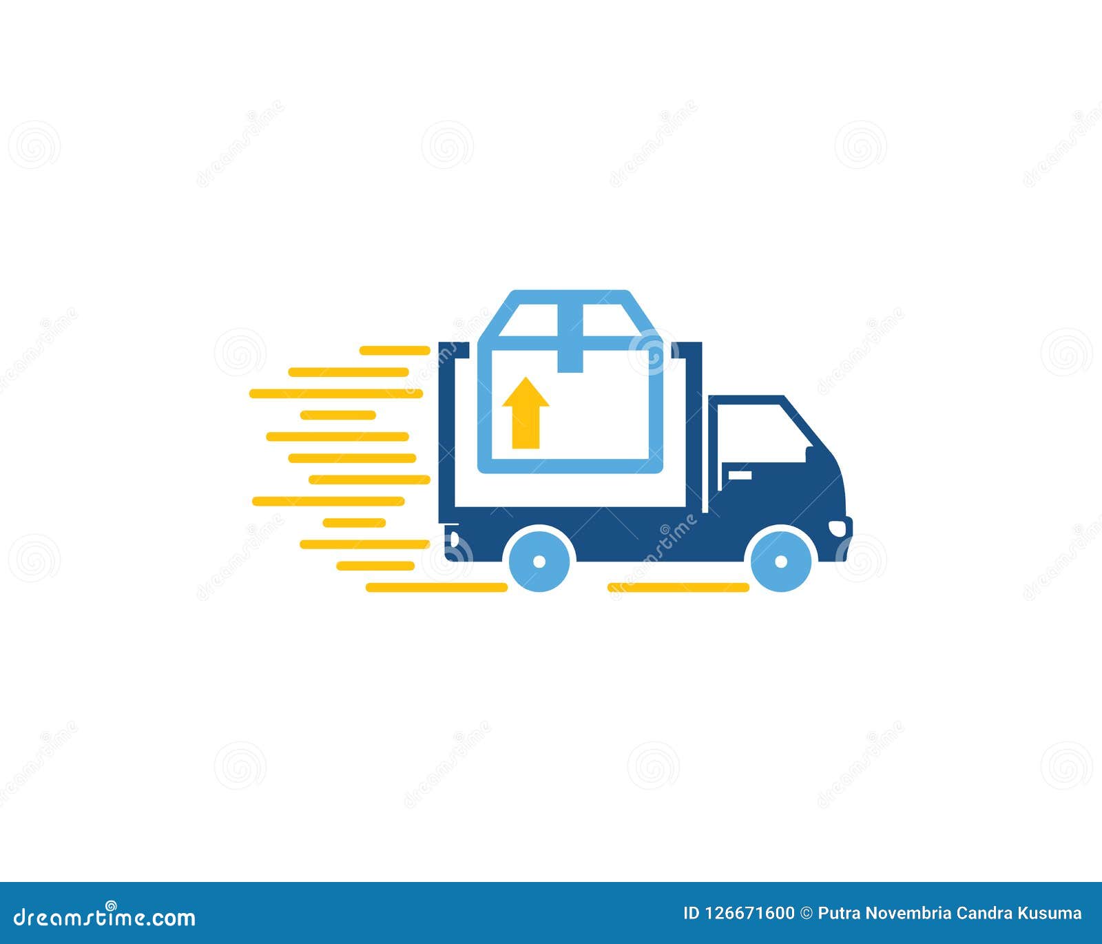 Courier Logistic Logo Icon Design Stock Vector - Illustration of lift ...