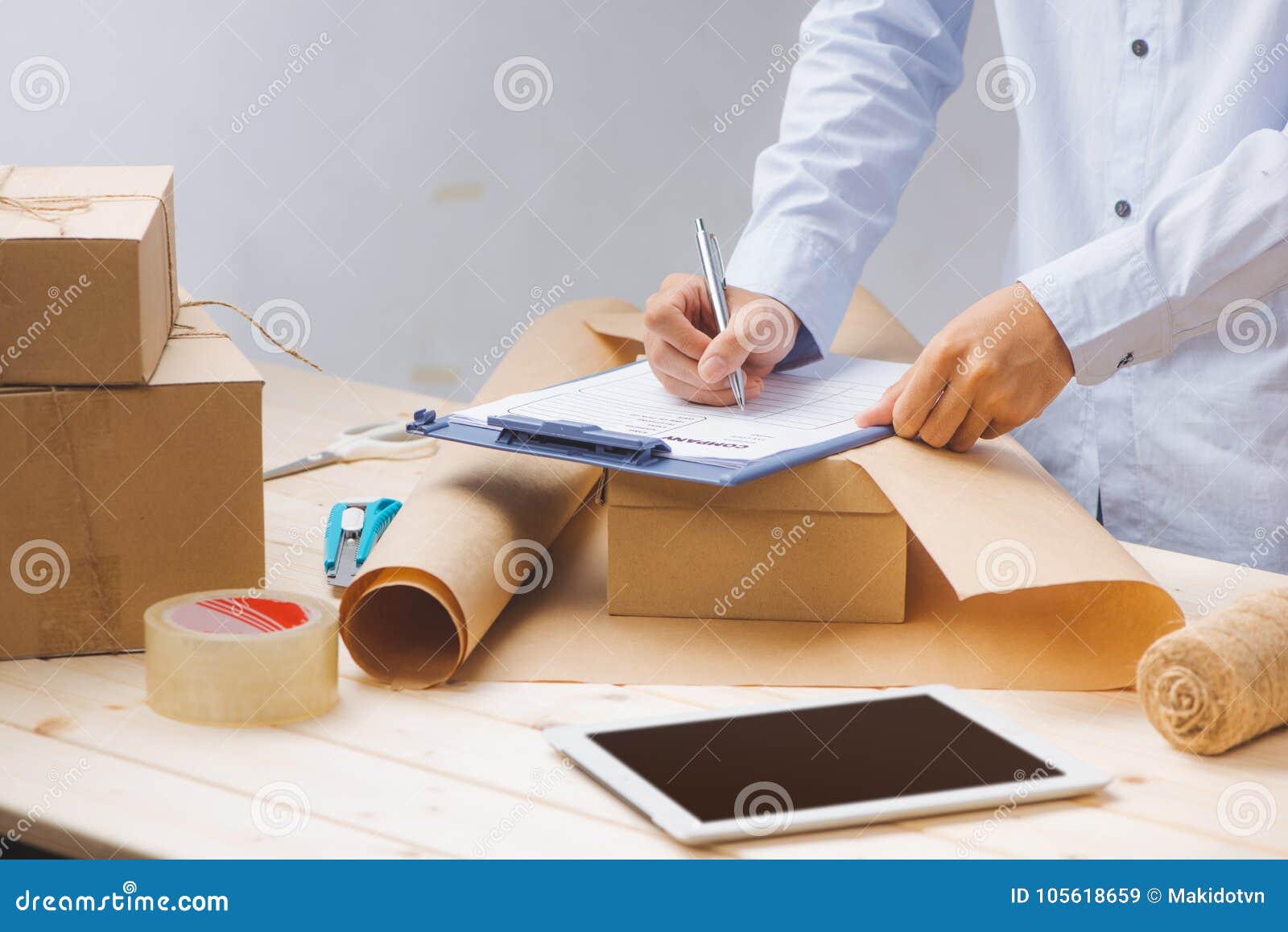 Mailman Making A Delivery Of Letters To A Mailbox Stock Photography ...