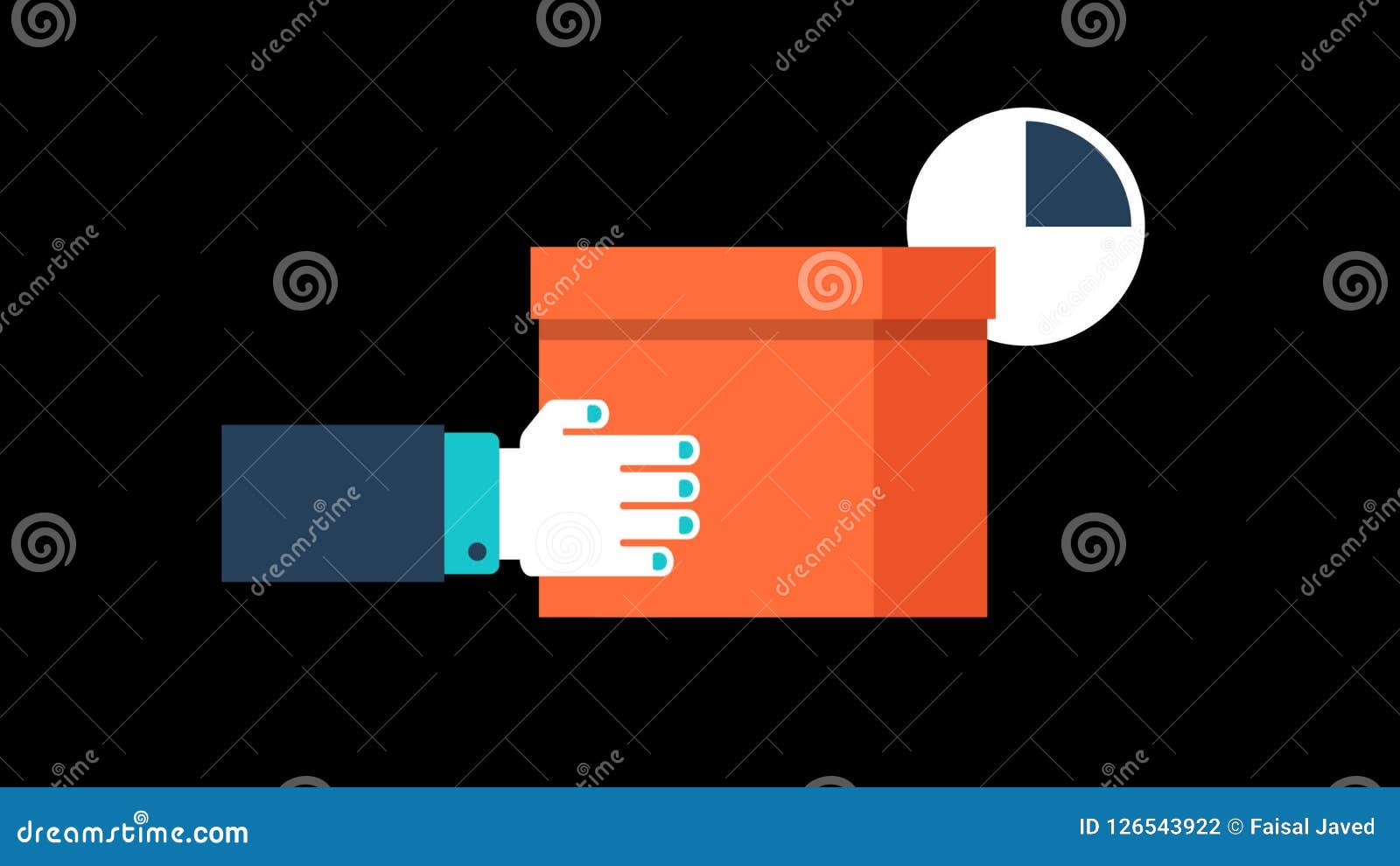 Courier Parcel Delivery Animation Transparent Vector Motion Graphics ...