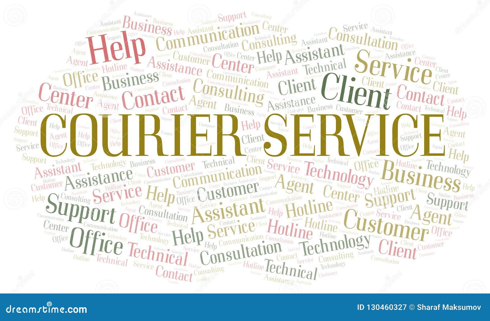 Courier Service Word Cloud. Stock Illustration - Illustration of ...