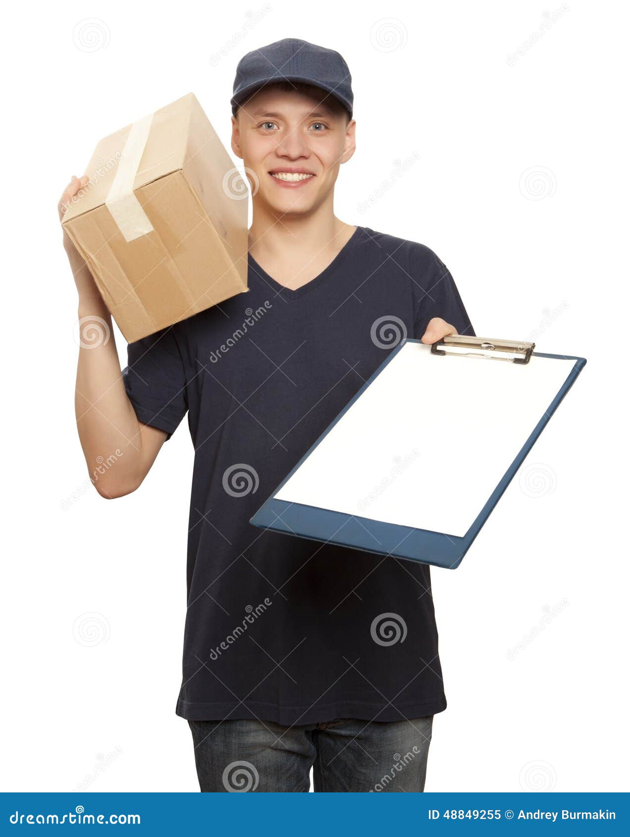 Courier stock image. Image of employee, document, post - 48849255