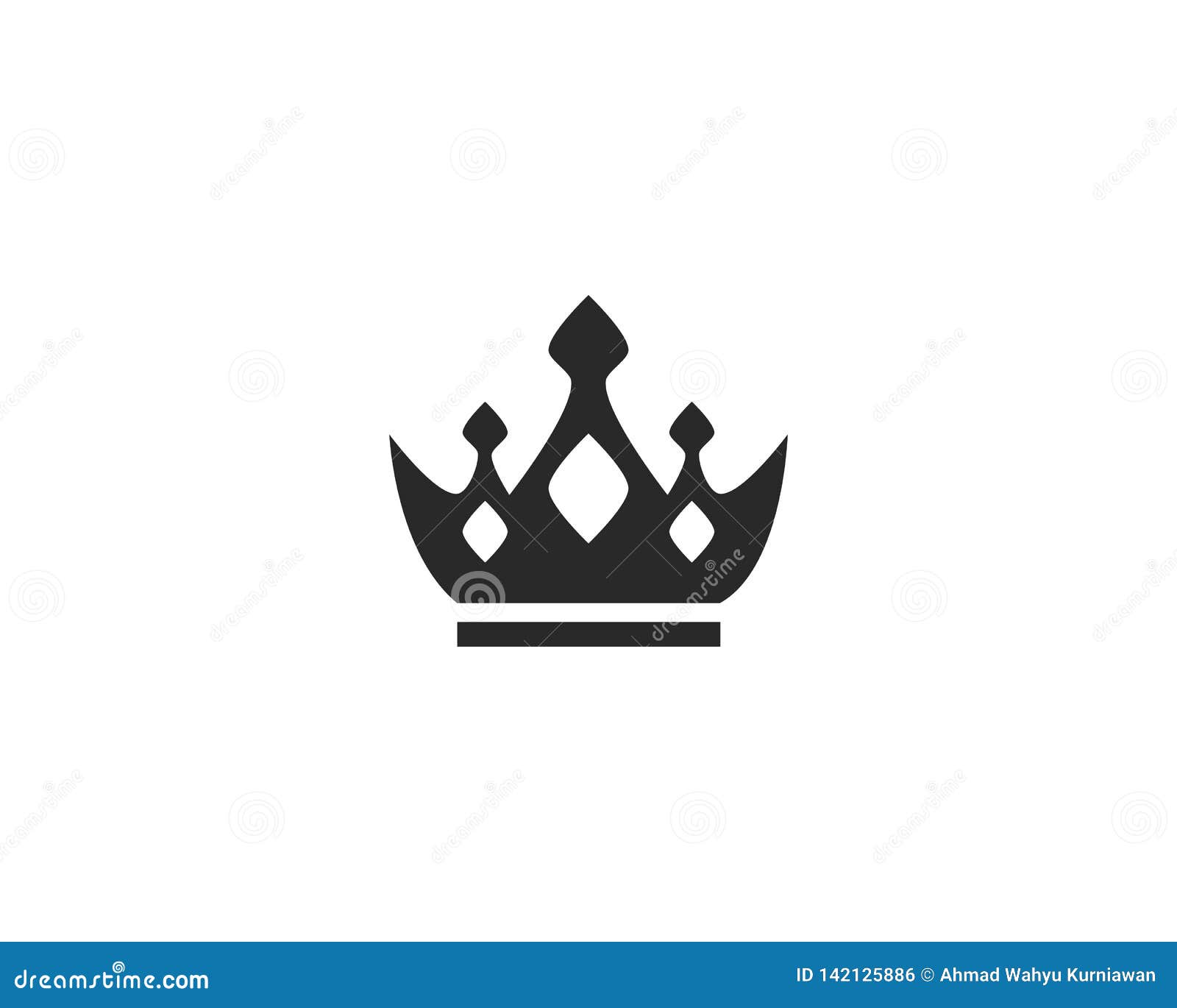 Couronne Logo Template illustration de vecteur. Illustration du contour ...
