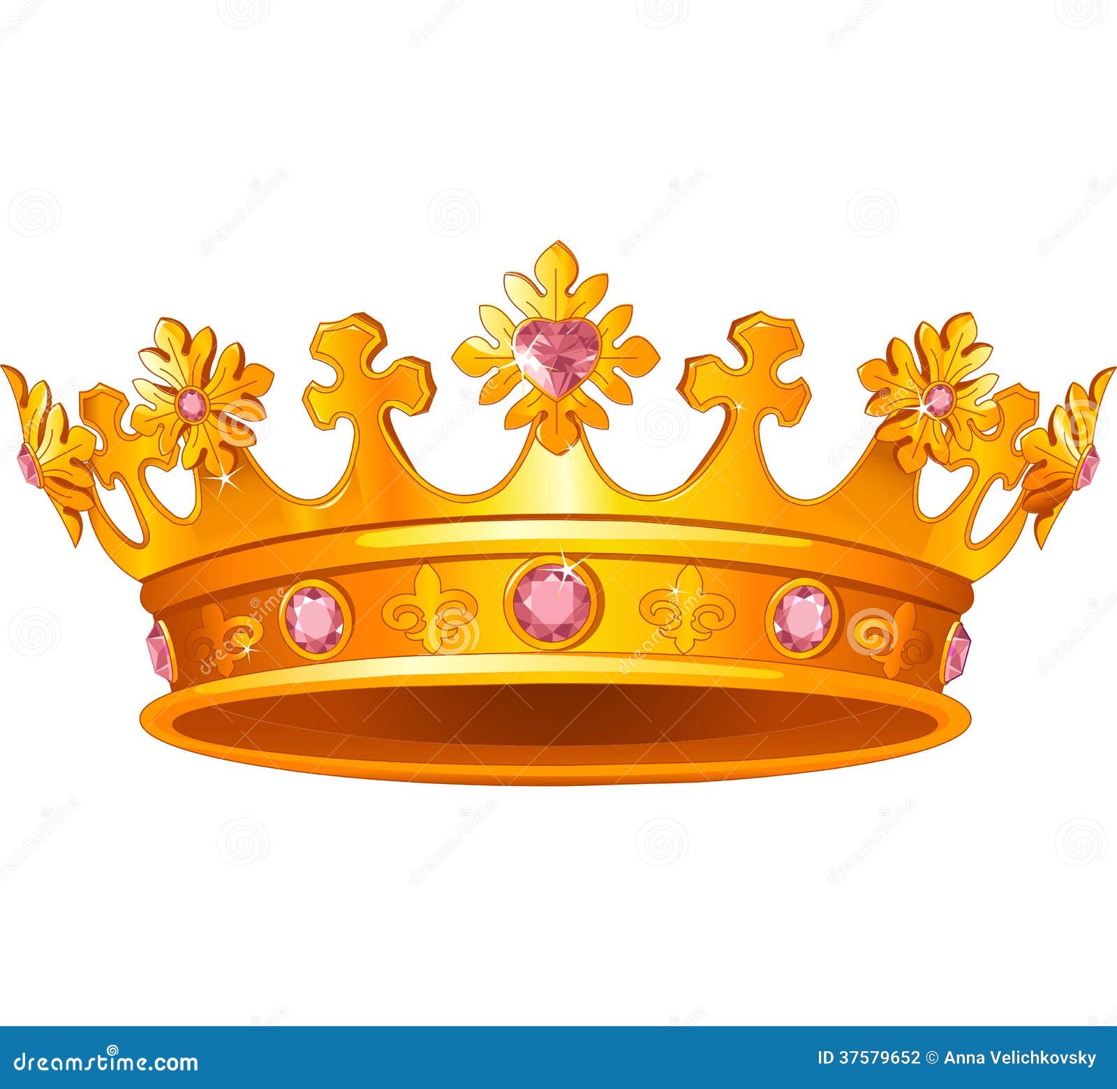 Couronne royale illustration de vecteur. Illustration du illustration ...
