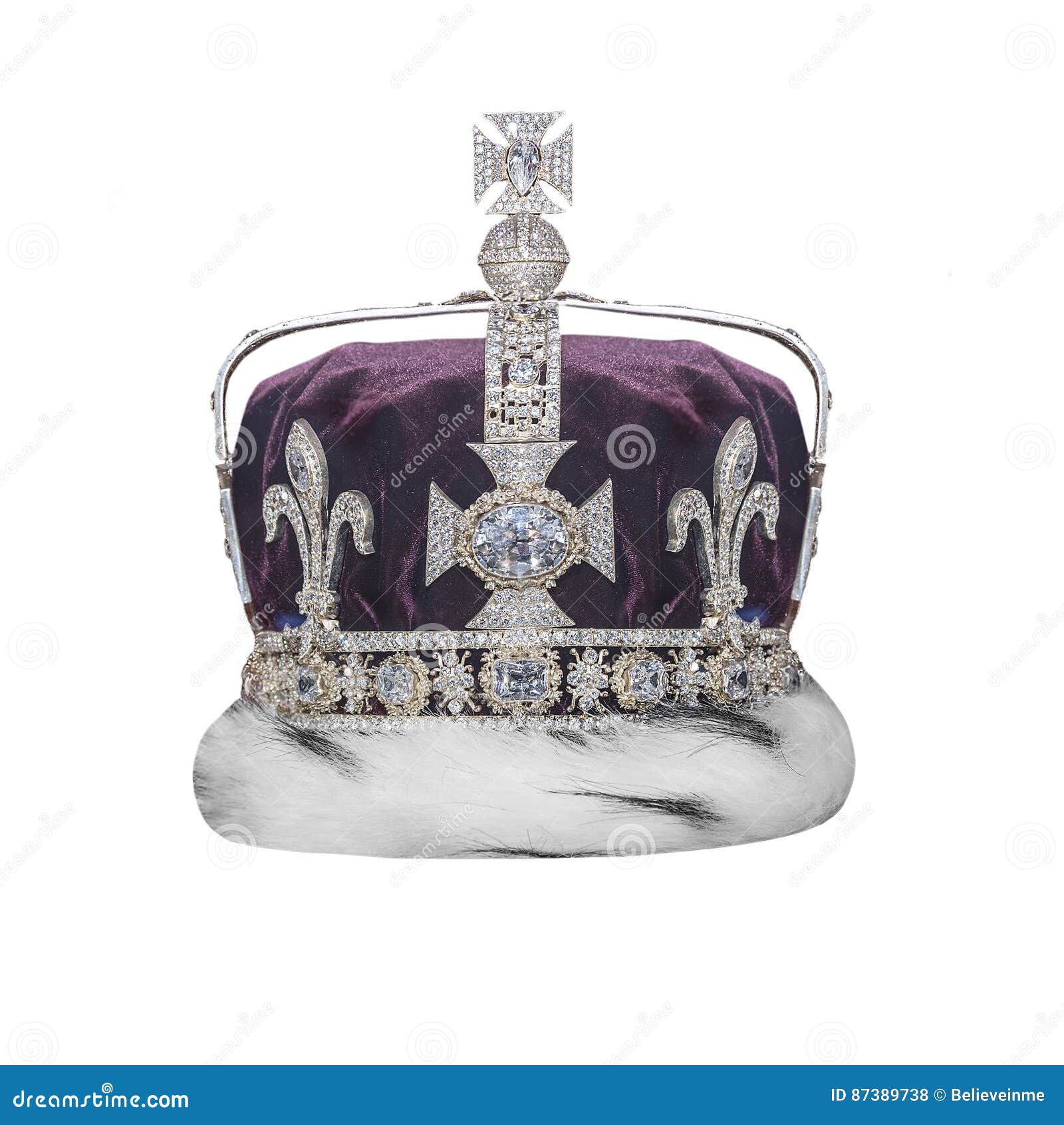 Couronne Royale Avec Des Bijoux Photo stock - Image du brillant ...