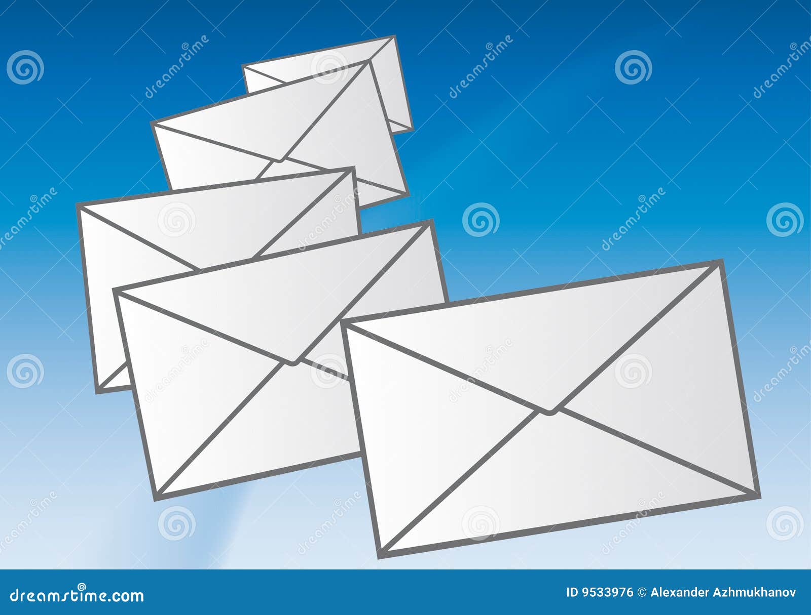 Courrier illustration de vecteur. Illustration du courrier - 9533976