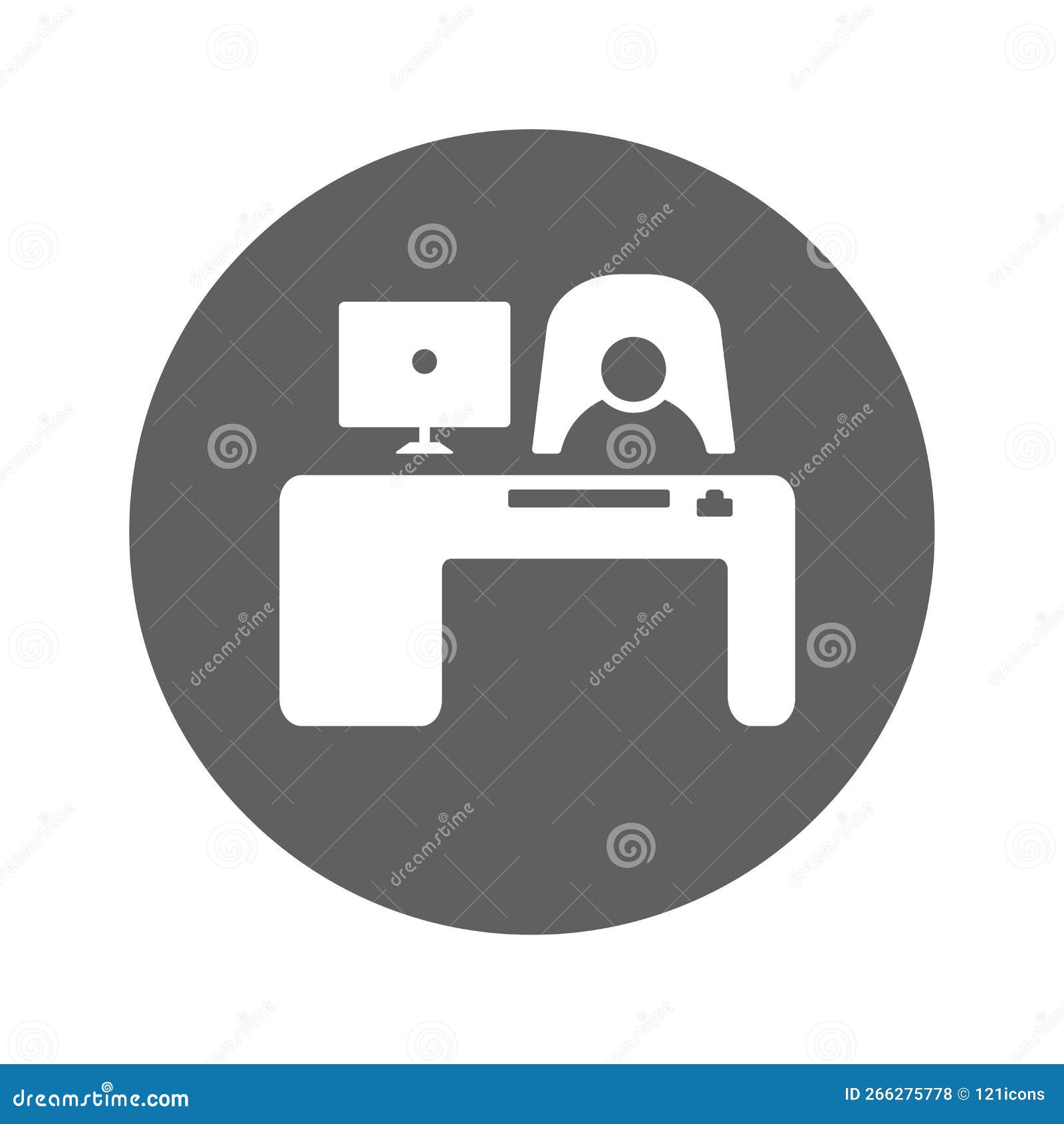 Course, Coursework, Desk Icon. Gray Vector Graphics Stock Vector ...