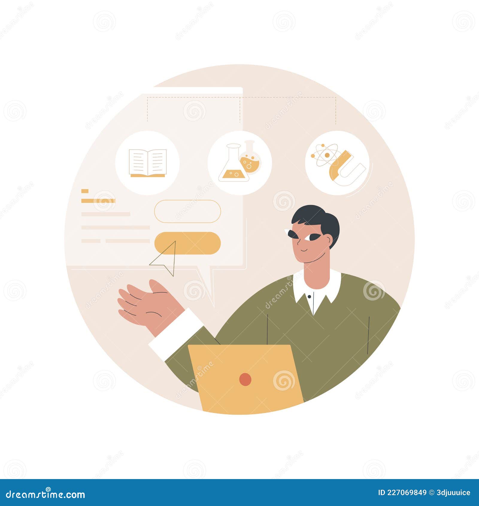 Course Enrollment Abstract Concept Vector Illustration. Stock Vector ...