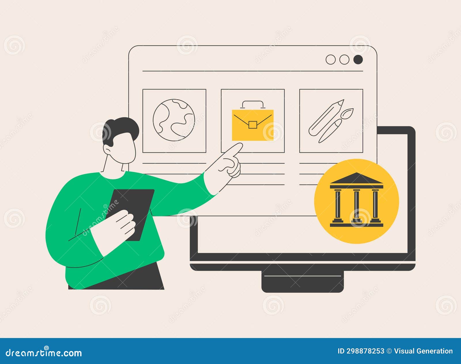 Course Enrollment Abstract Concept Vector Illustration. Stock Vector ...