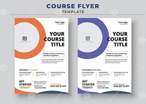 Course Flyer Template, Online Class Flyers, Education Flyer, Online ...