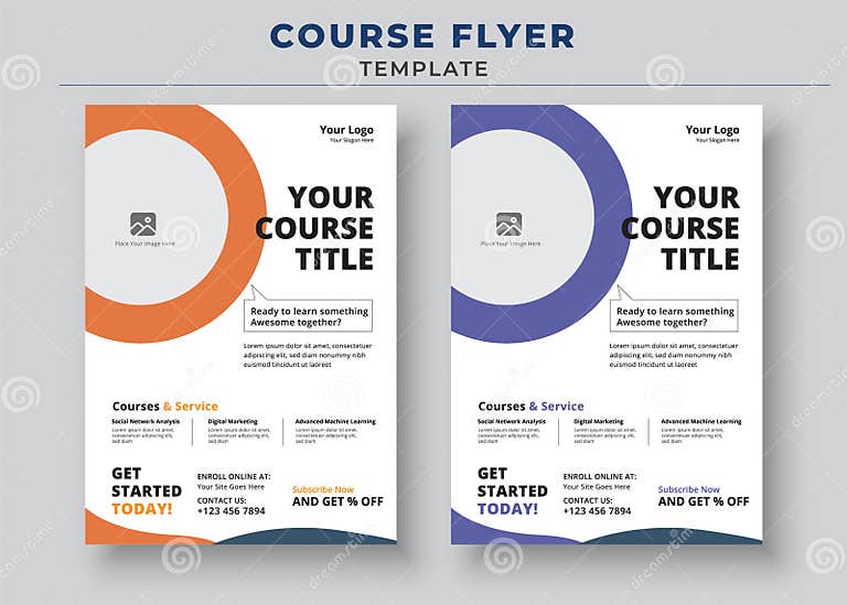 Course Flyer Template, Online Class Flyers, Education Flyer, Online ...