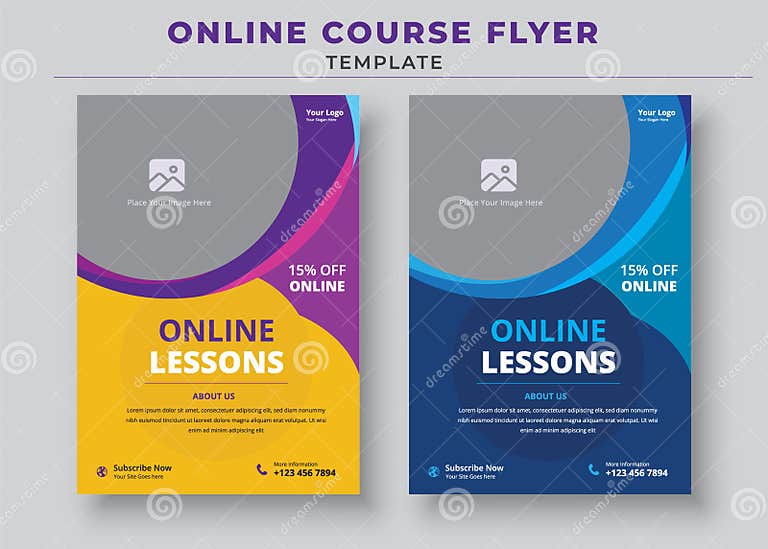 Course Flyer Template, Online Class Flyers, Education Flyer, Online ...