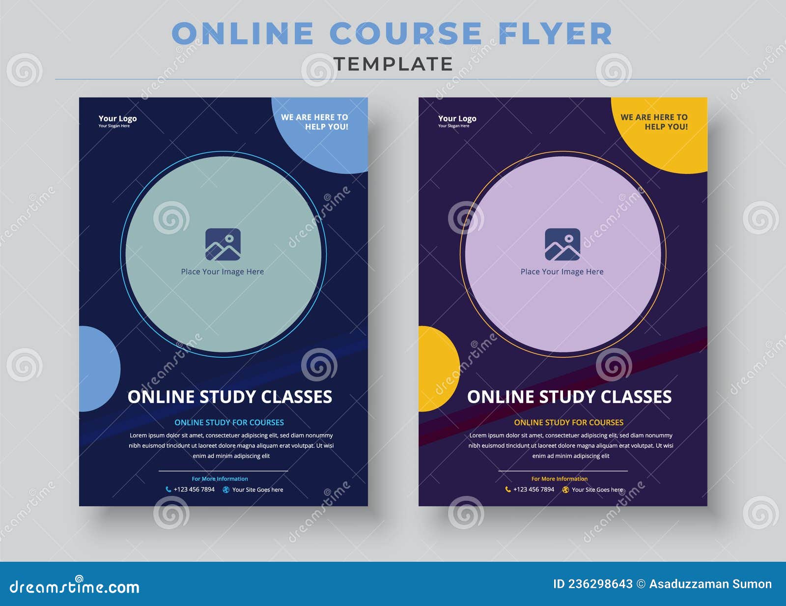 Course Flyer Template, Online Class Flyers, Education Flyer, Online ...