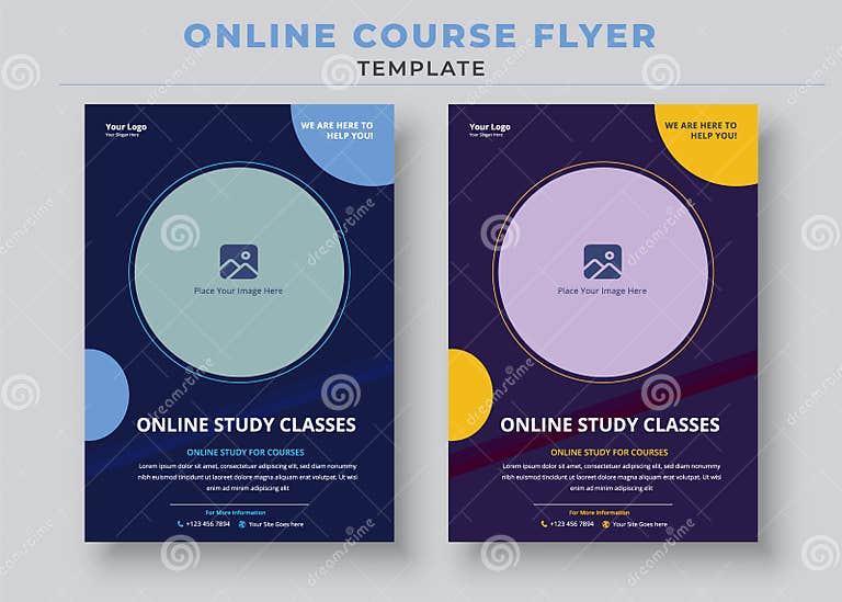 Course Flyer Template, Online Class Flyers, Education Flyer, Online ...