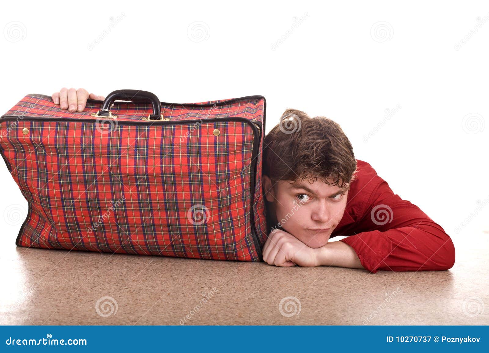 Course Heureuse De Valise D'homme Image stock - Image du sensualité ...