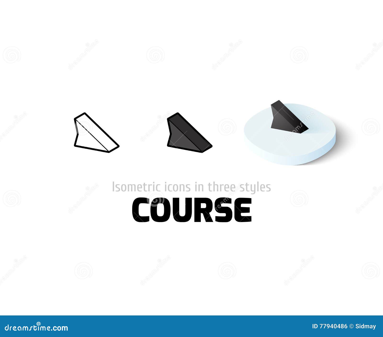 Course Icon in Different Style Stock Vector - Illustration of ...
